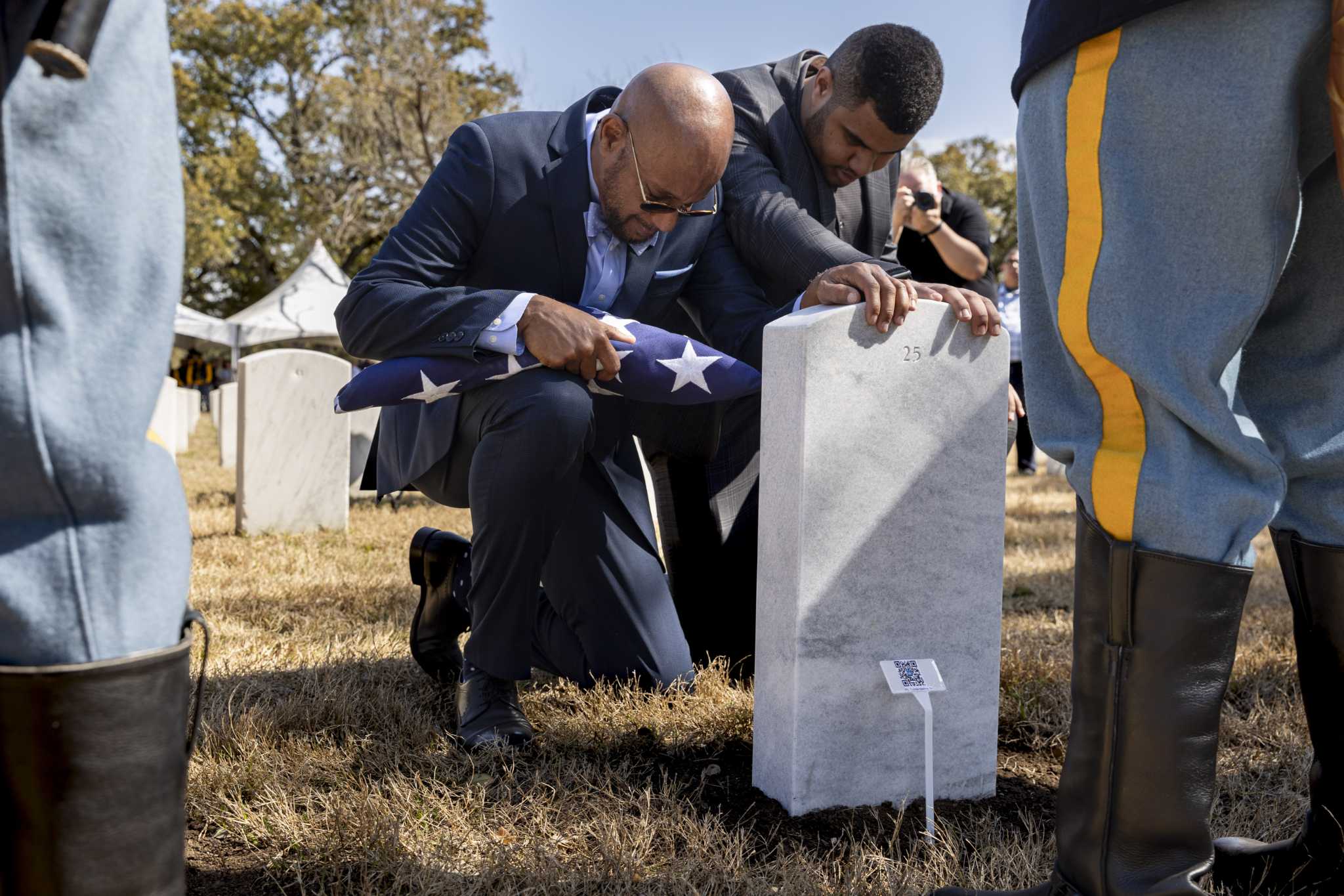 Hanged after an unjust trial, Black soldiers at last get new headstone