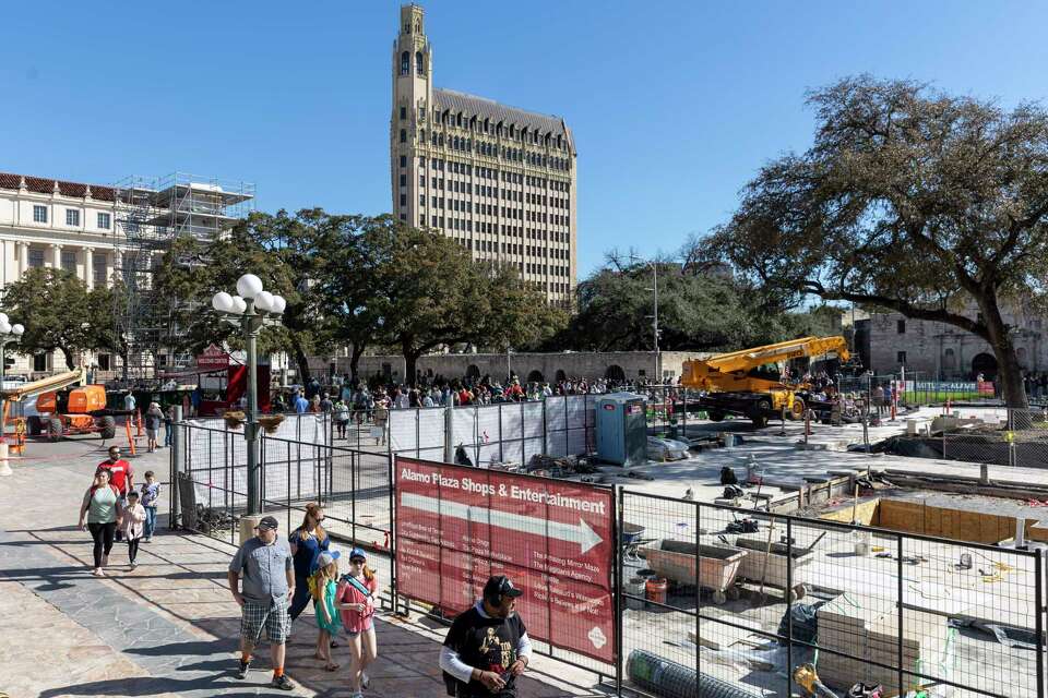 Construction at Alamo signals progress on anniversary of siege