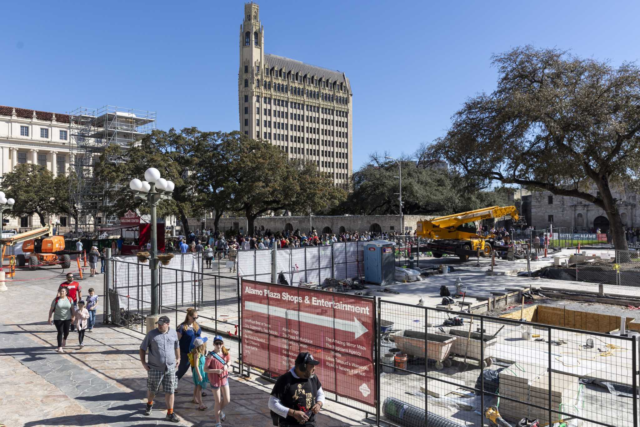 Construction at Alamo signals progress on anniversary of siege
