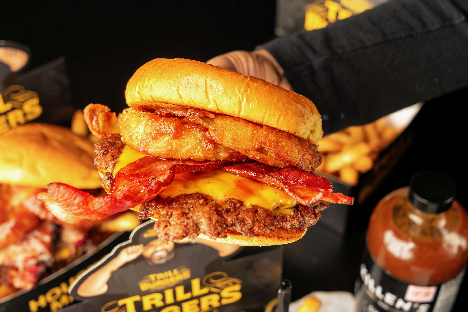 Trill Burgers and Killen's BBQ collab on Houston Rodeo burger, fries