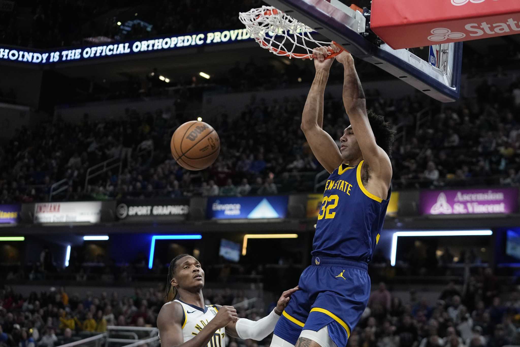 A sure shot from the Warriors? A dunk from Trayce Jackson-Davis