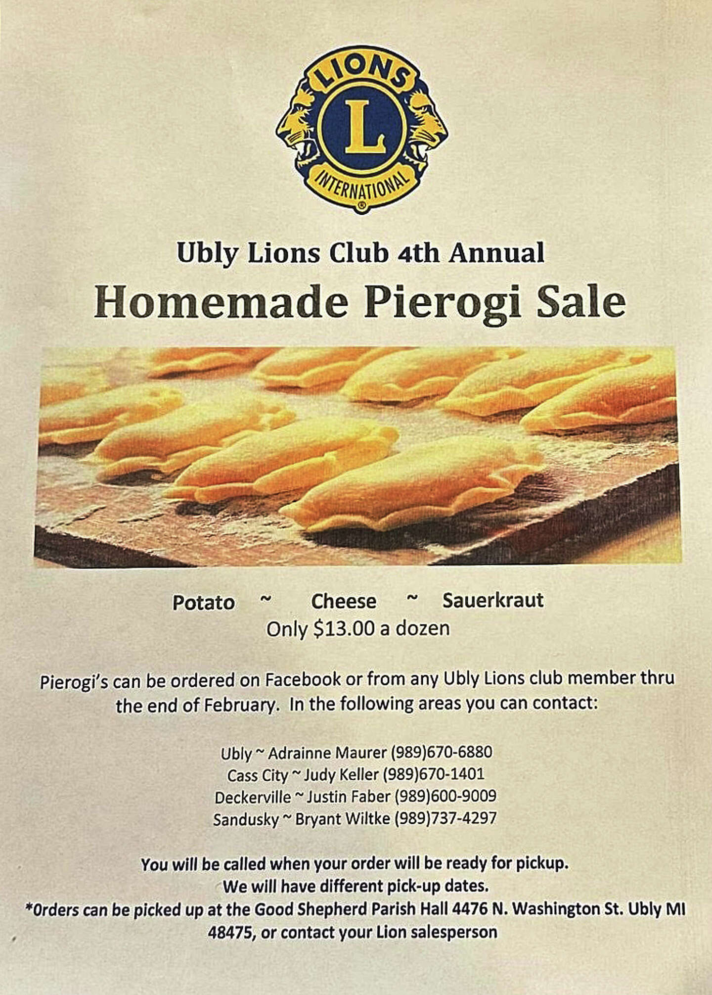 Time for pierogies: Ubly Lions cooking up annual fundraiser