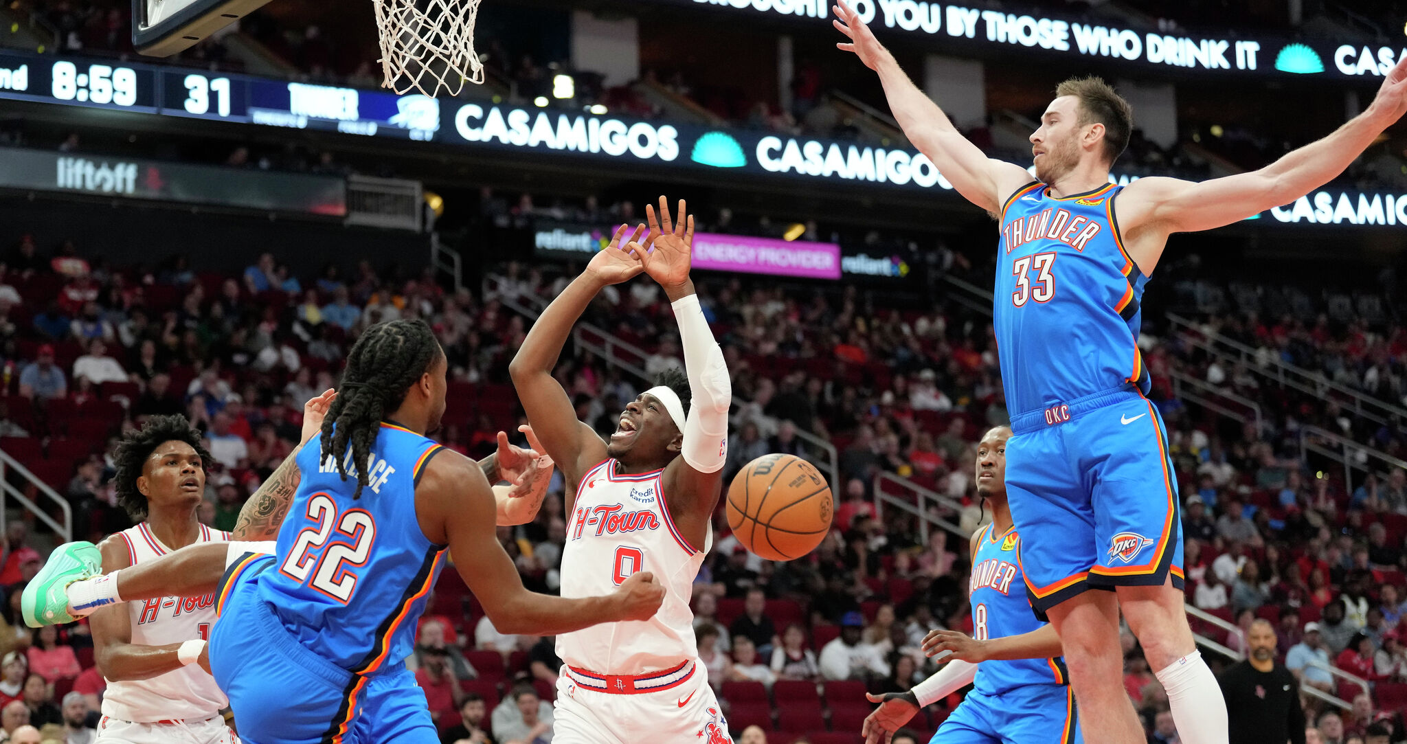 Houston Rockets' home winning streak ends against OKC Thunder