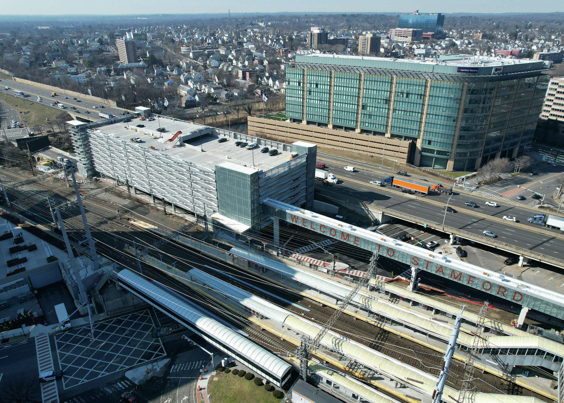Stamford train station's new parking garage finally opens