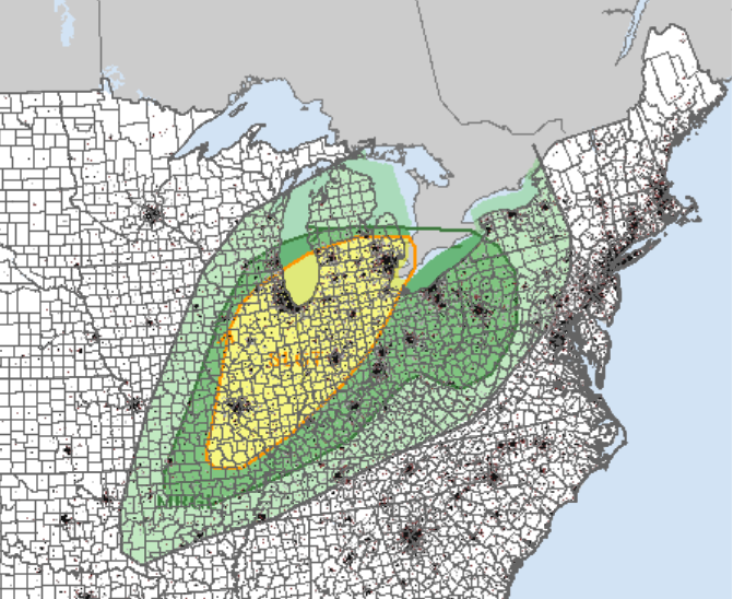Meteorologist Kevin Lighty Here - Media michigan tornado map