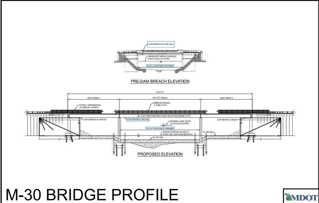 M-30 bridge in Edenville to close March 4 for new bridge construction