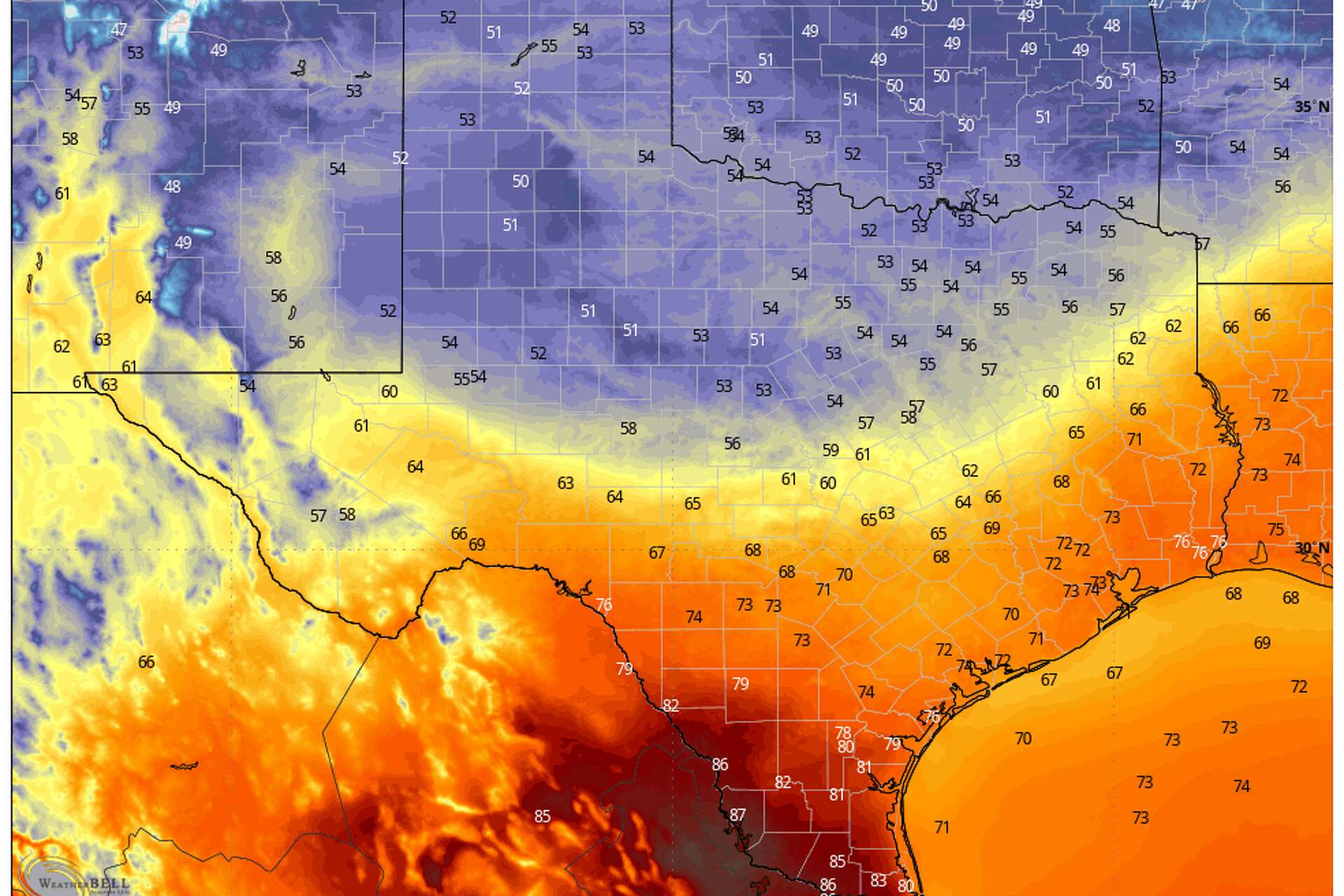 Texas temperature swings arrive Wednesday with next cold front