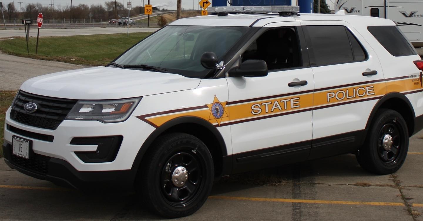 Illinois State Police say a trooper is dead after a roadside crash