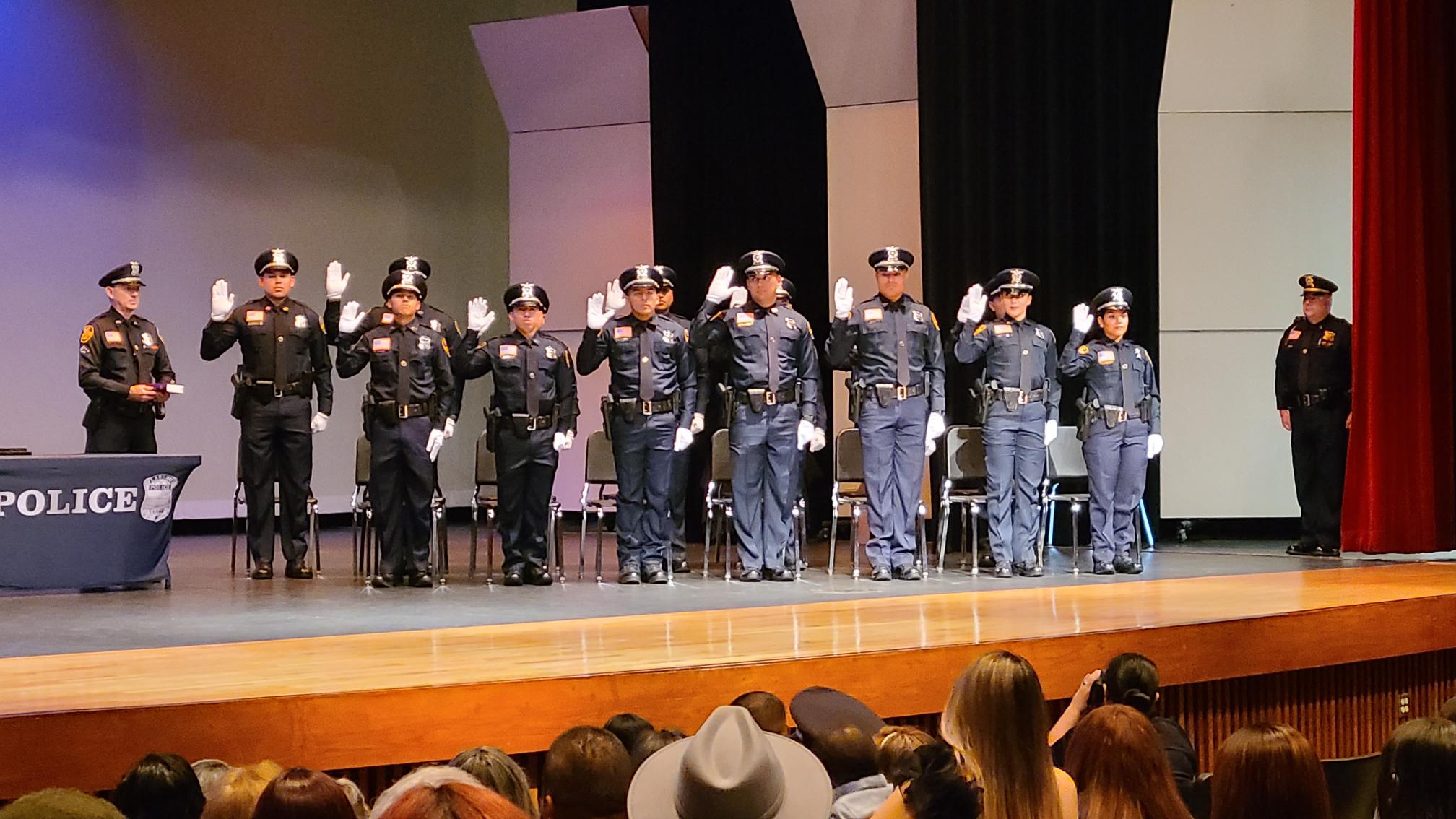 Laredo police welcome 14 officers into the Blue Family