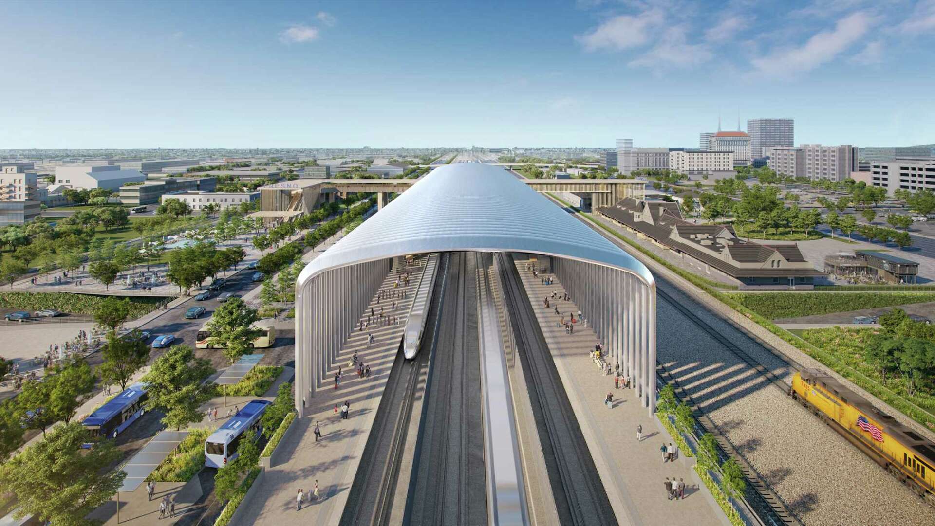 Here's a first look at California’s massive high-speed rail stations