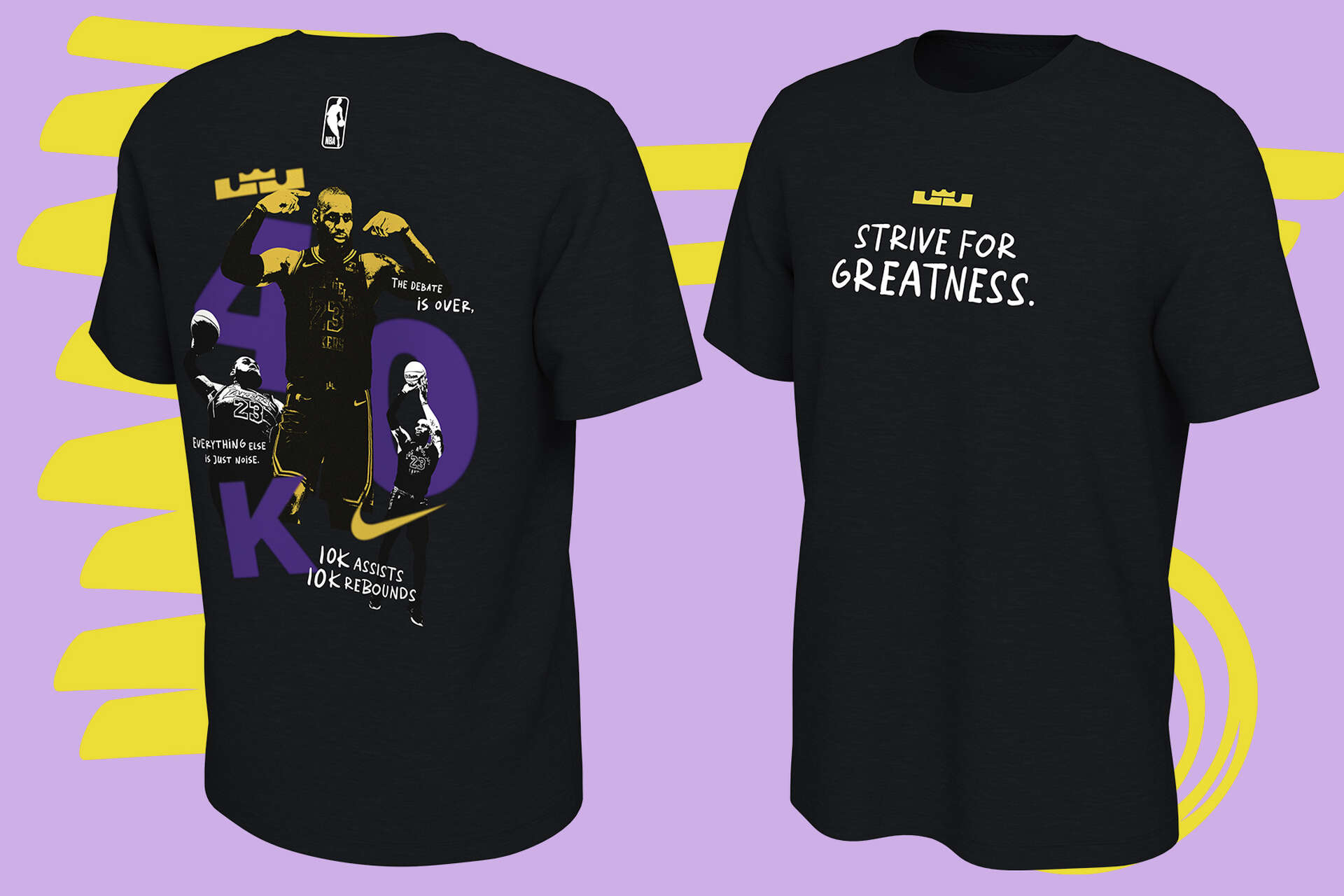 Nike has new shirt for LeBron James career points milestone