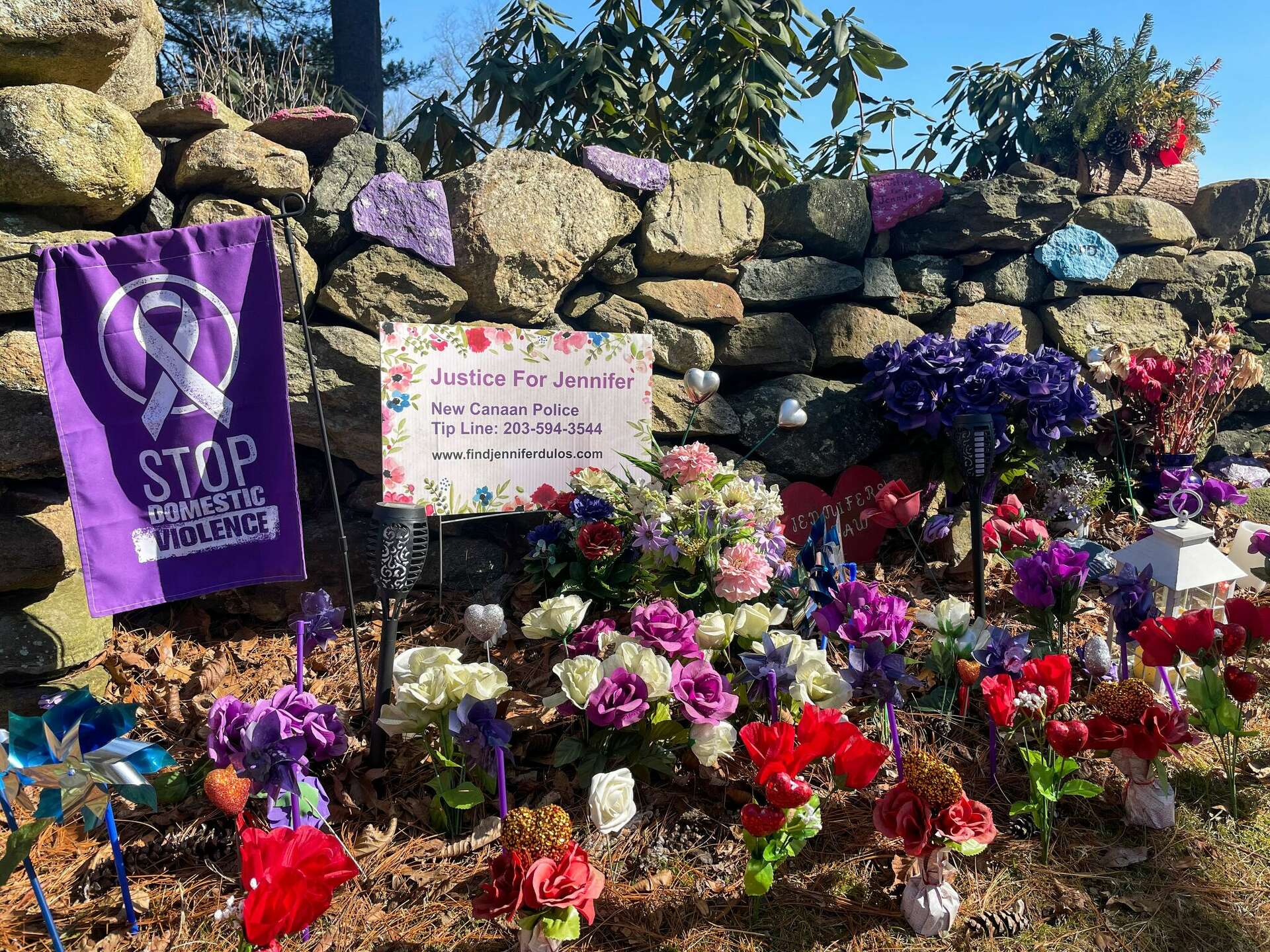 Jennifer Dulos’ family urges support for domestic violence survivors