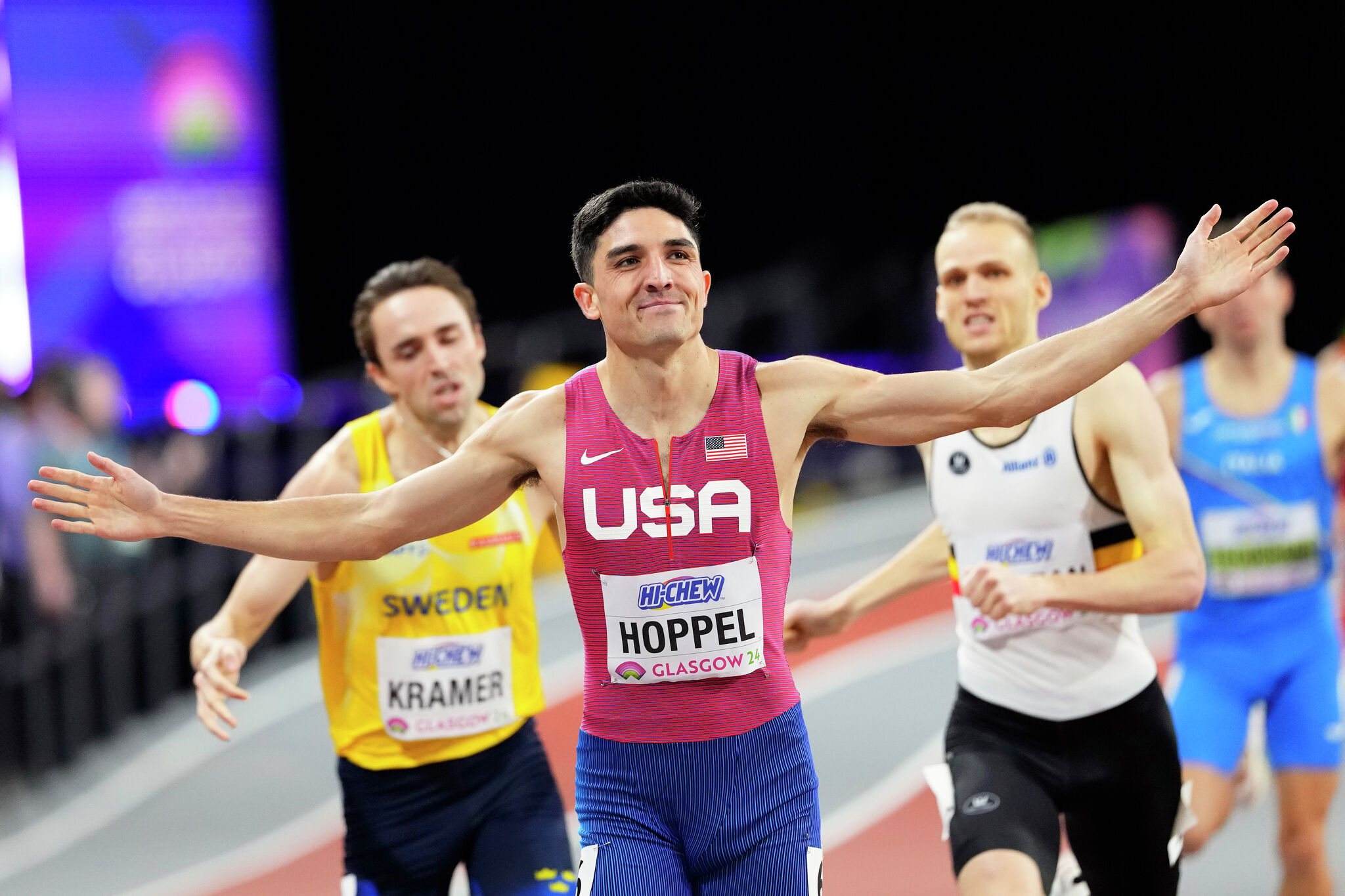 Midland High grad Bryce Hoppel wins world championship in indoor 800