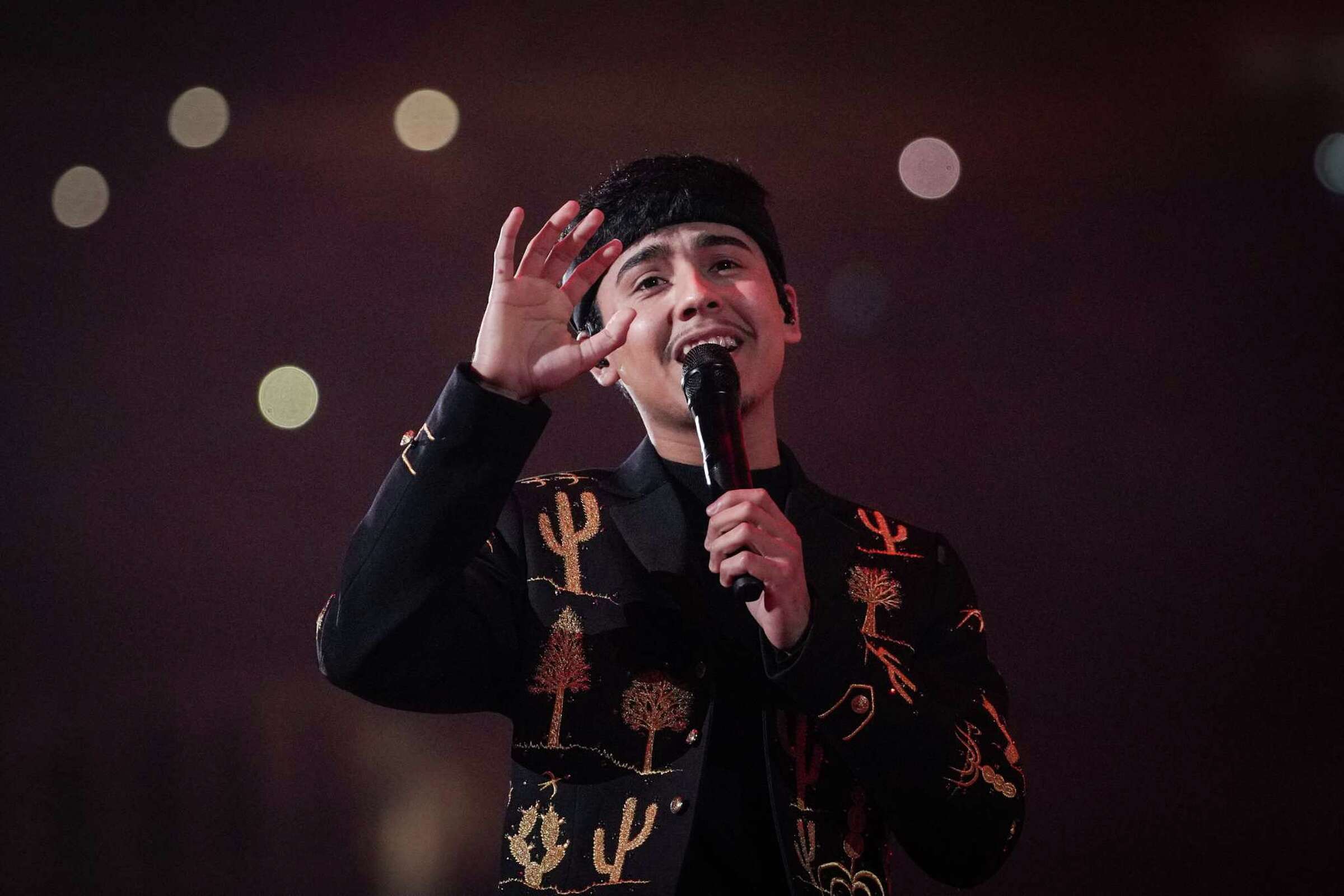 Ivan Cornejo's Houston Rodeo outfit created by designer Manuel Cuevas