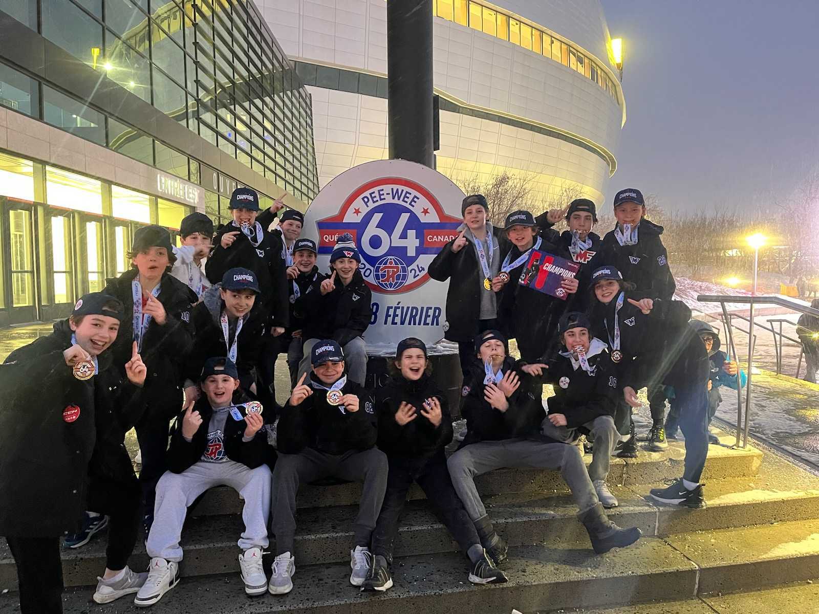 Mid-Fairfield wins Quebec Pee Wee Tournament for second time