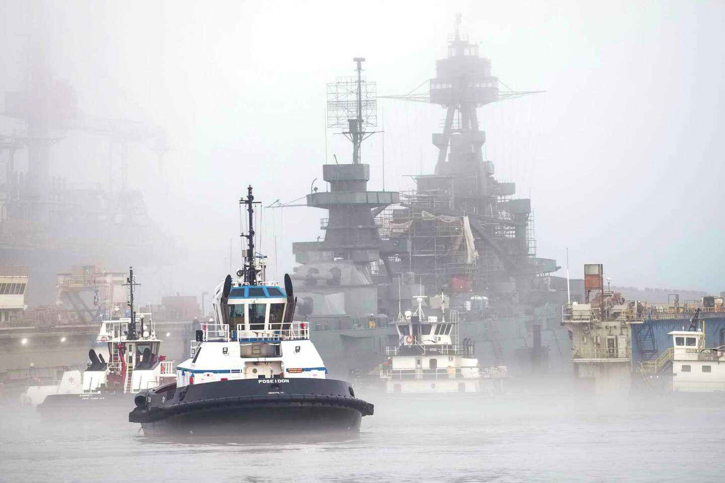 Battleship Texas Makes Short Journey To New Berth