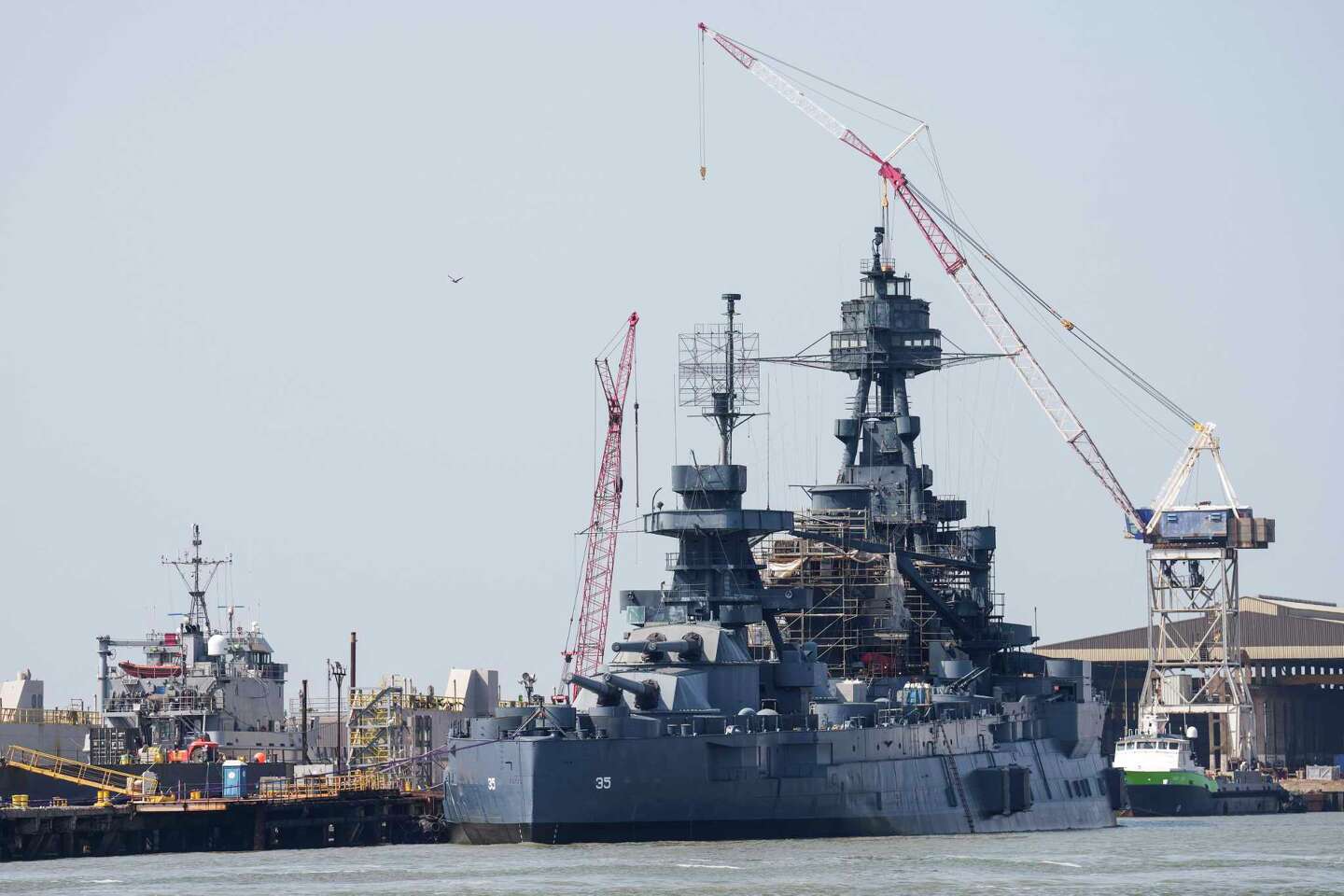 Battleship Texas, iconic beacon of history, moved piers Thursday