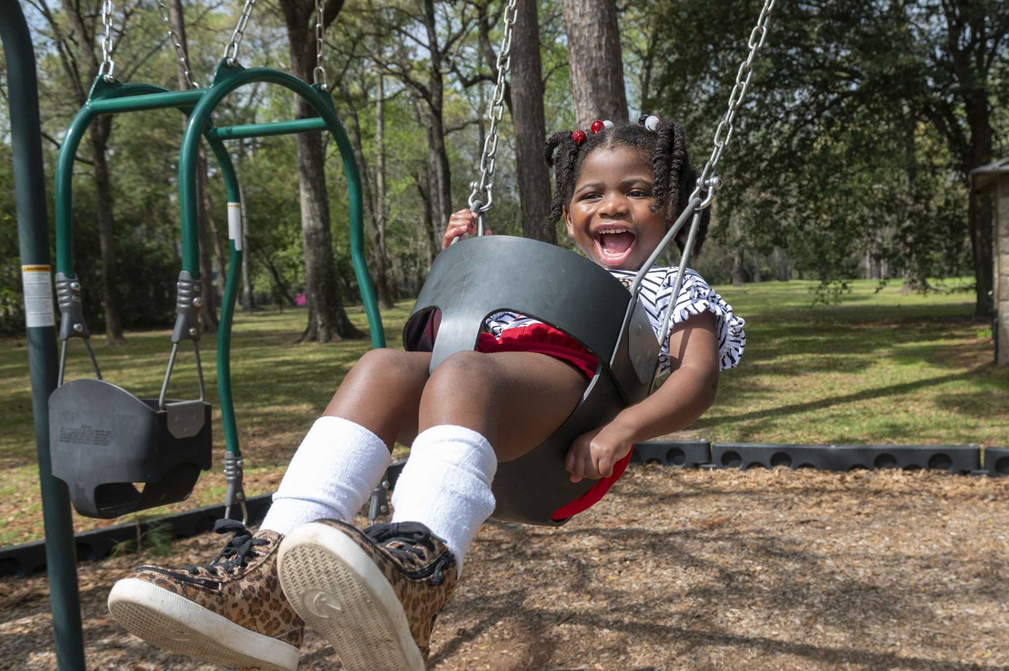 Spring girl's rare condition led to half of skull being removed