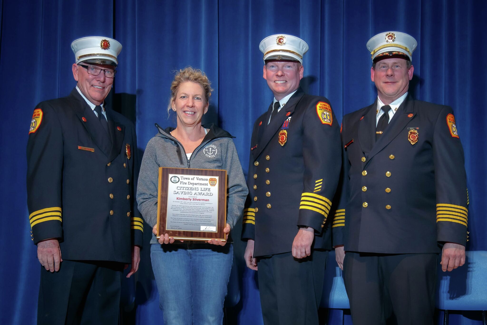 Vernon Fire Department honors EMTs, civilians for saving lives
