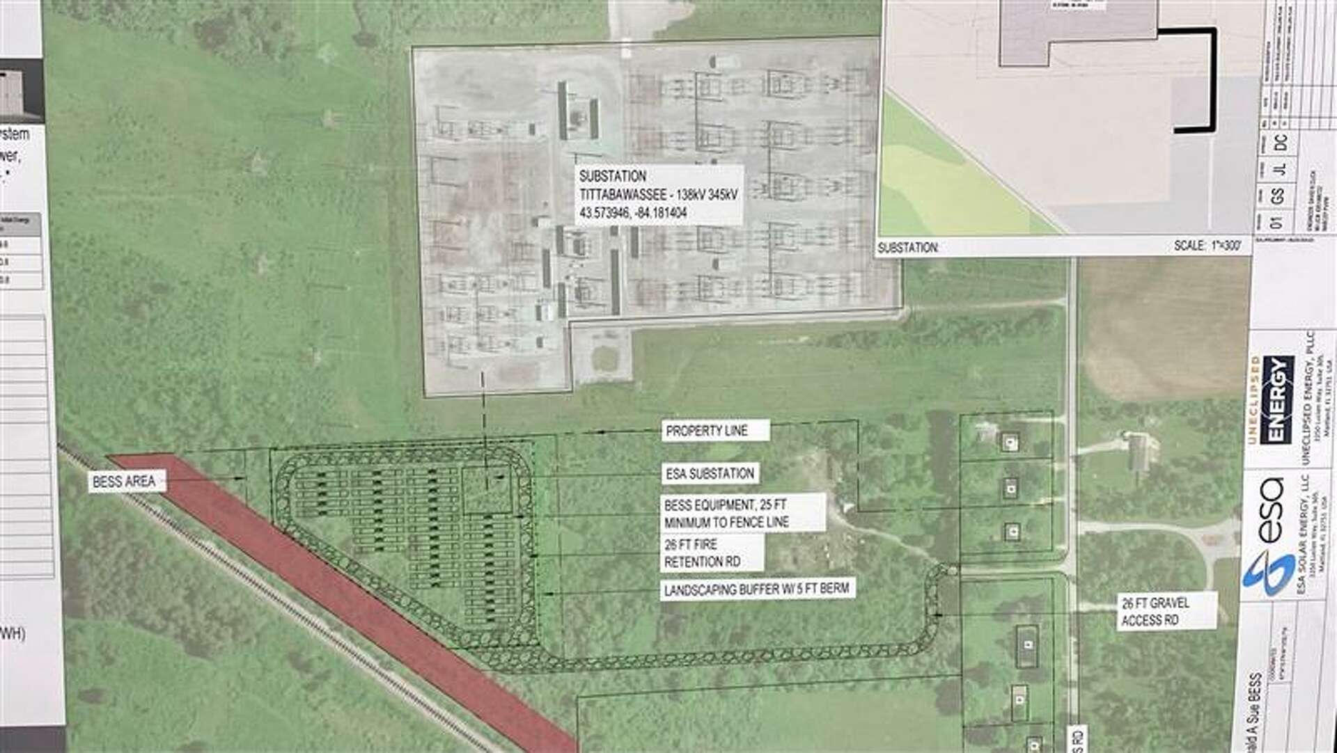ESA Solar proposes battery storage facility in Freeland