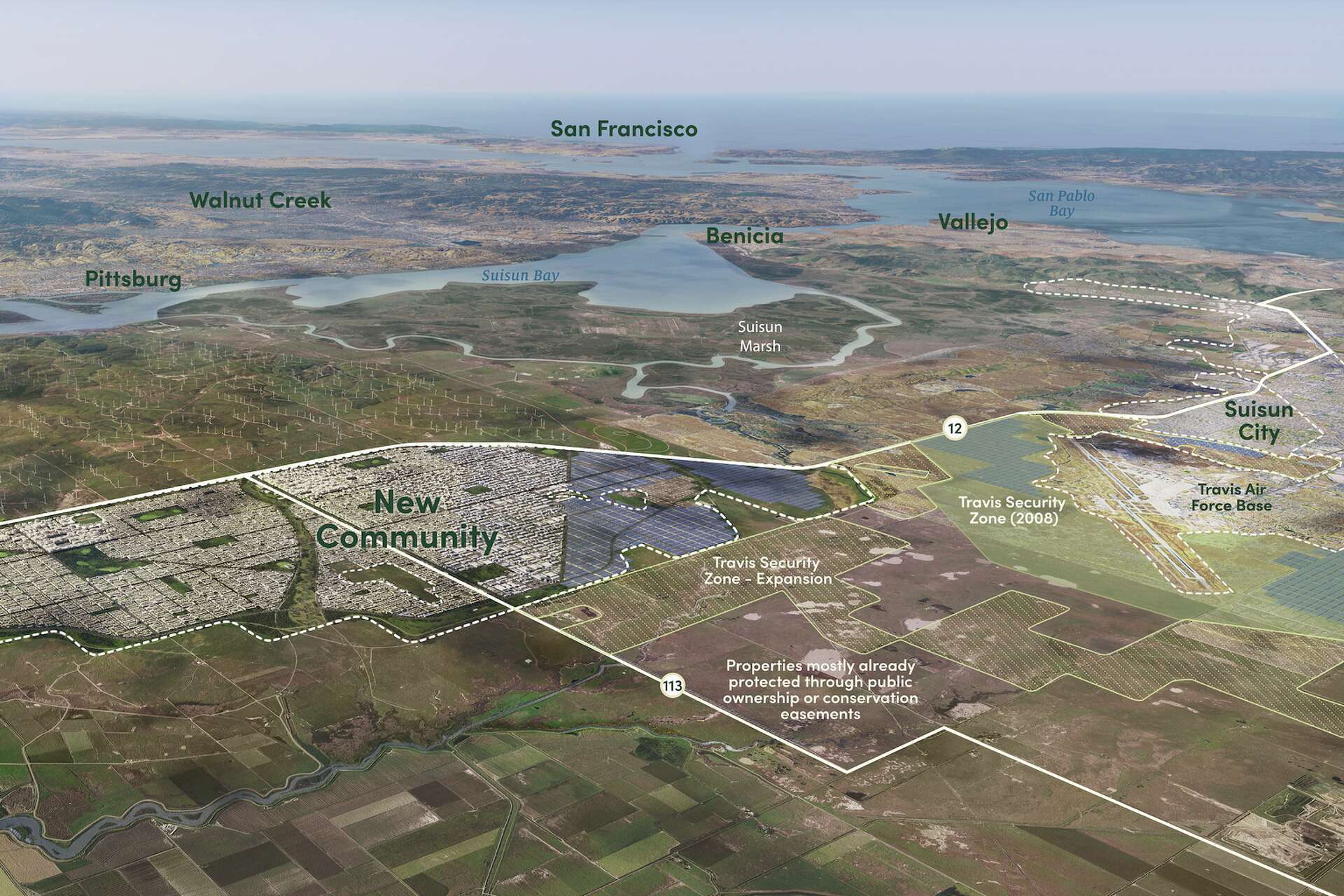 California Forever releases new map of proposed Bay Area utopian city