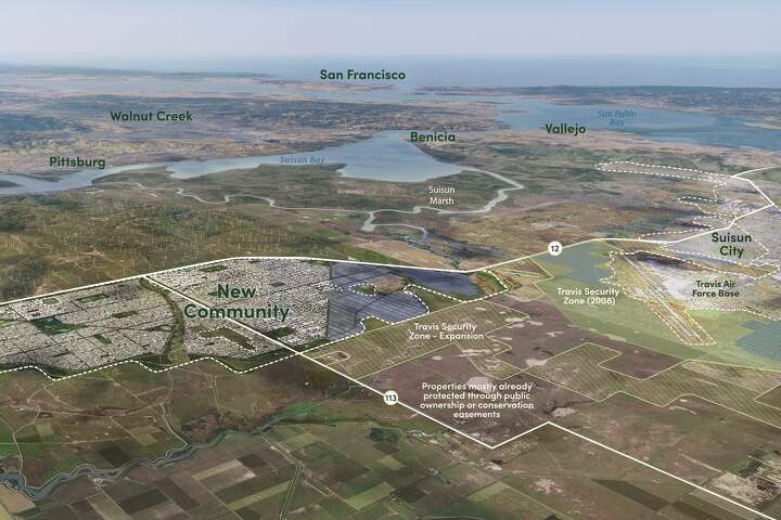 California Forever releases new map of proposed Bay Area utopian city