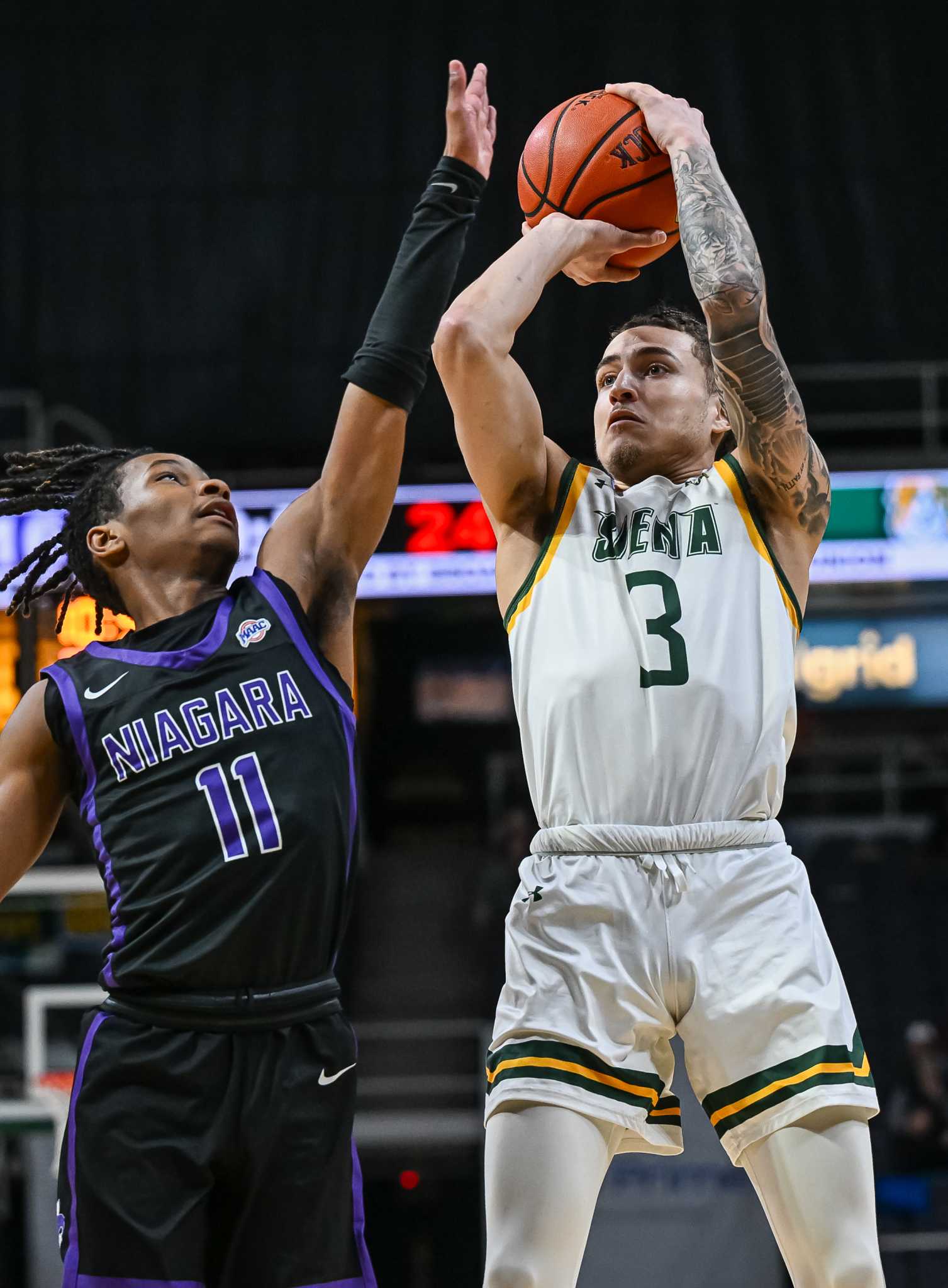 Siena's Michael Eley, hobbled during season, enters MAAC Tournament