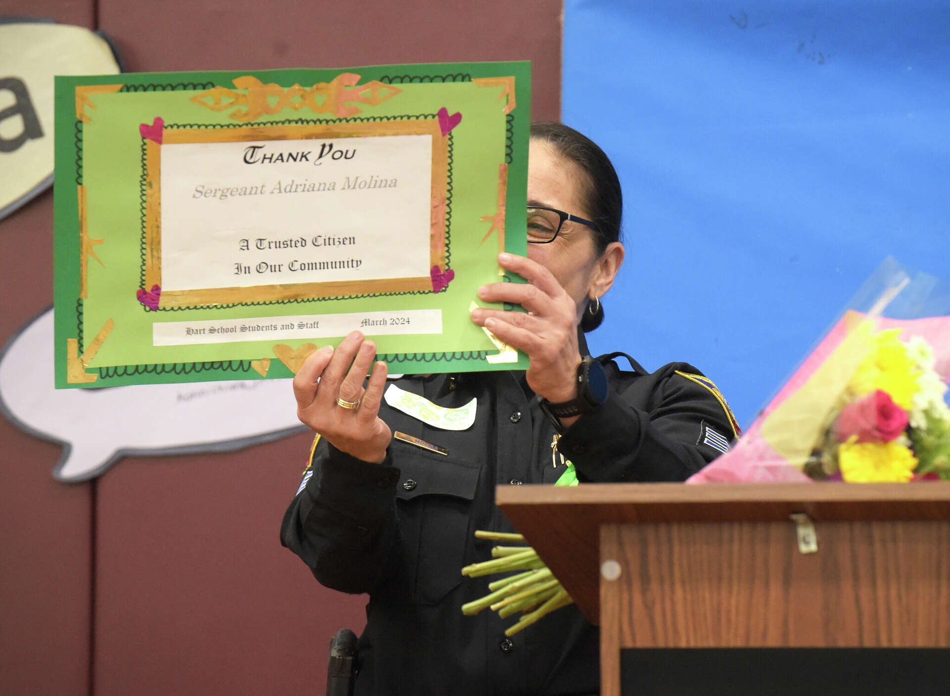 Photos: Stamford's Hart Magnet school honors 'No. 1 trusted adult'
