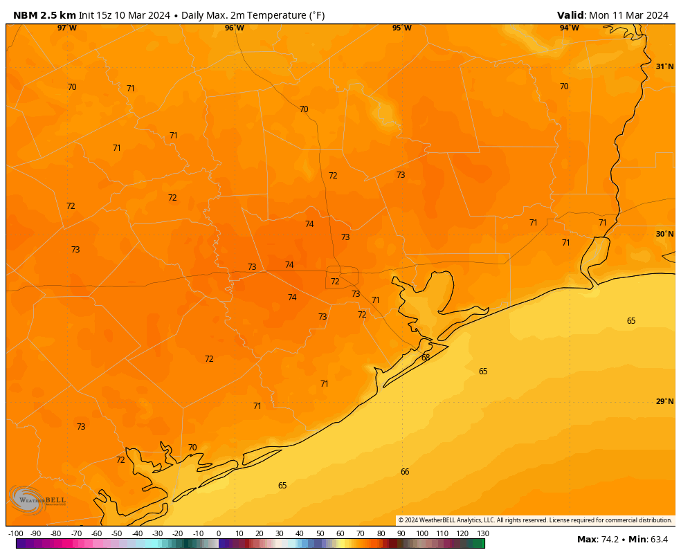 Warming temperatures in Houston to give rise to storms this week