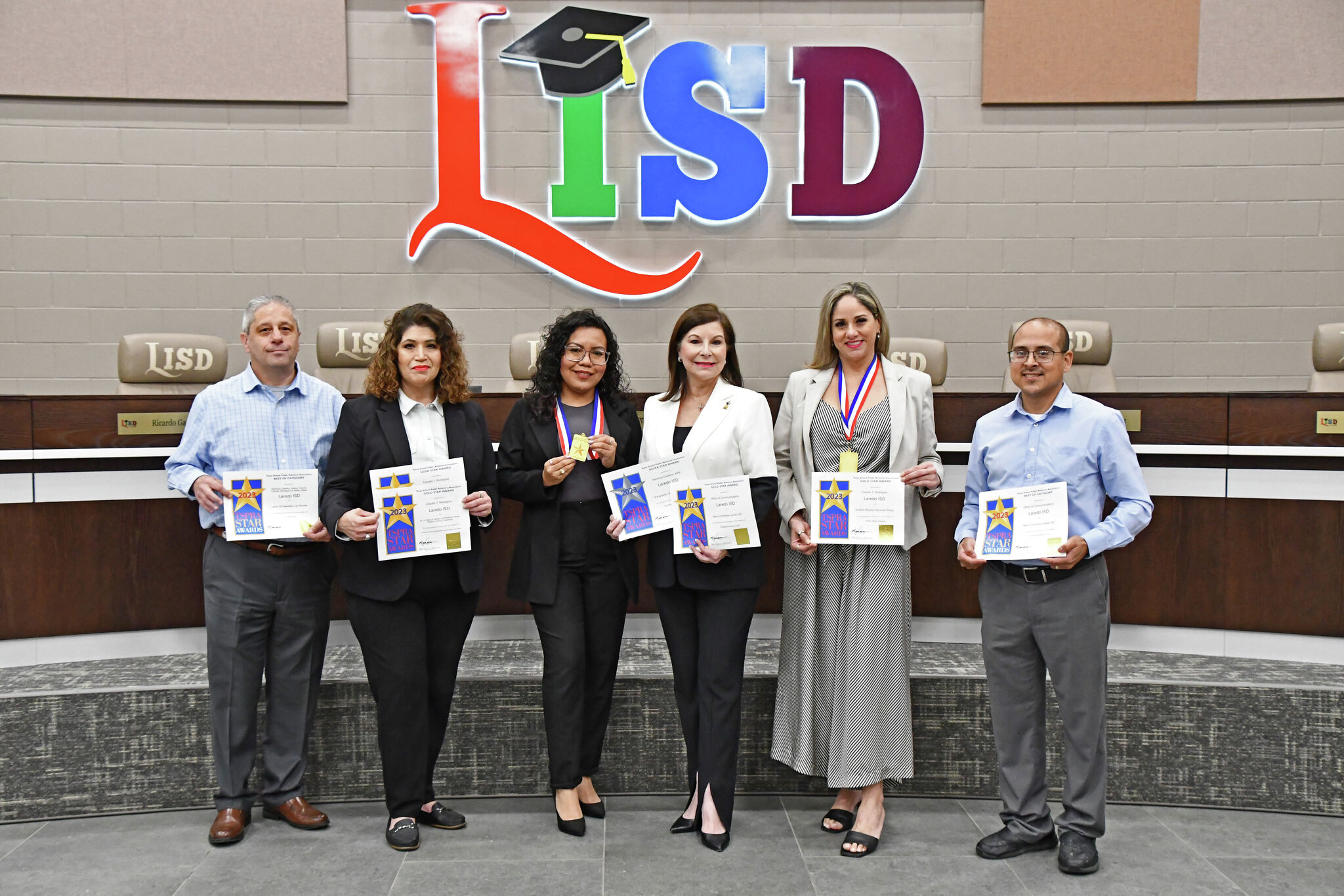 Laredo ISD Communications Department honored at state conference