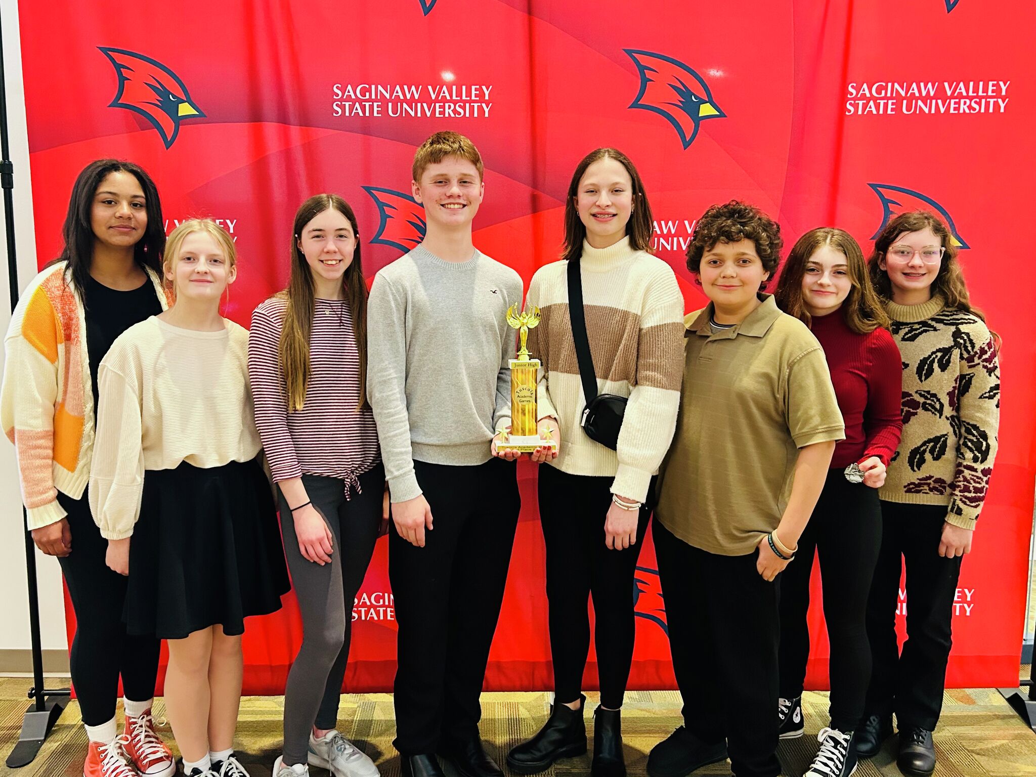 Bad Axe Middle School Academic Games team wins second place