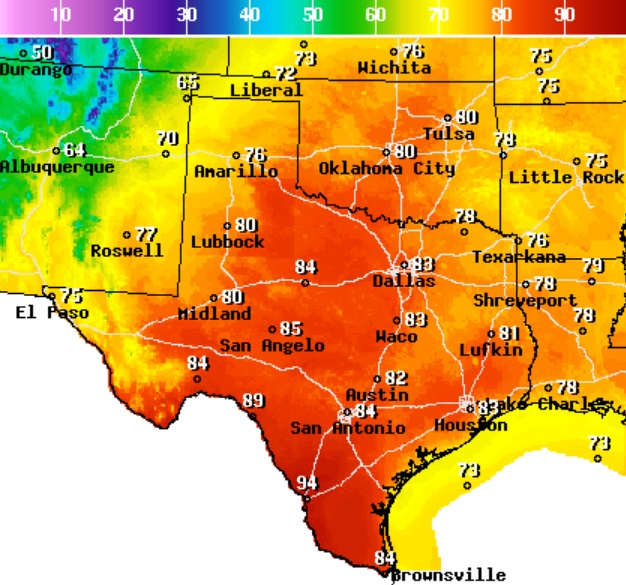 Climb in temperature, possible weekend rain in Laredo forecast
