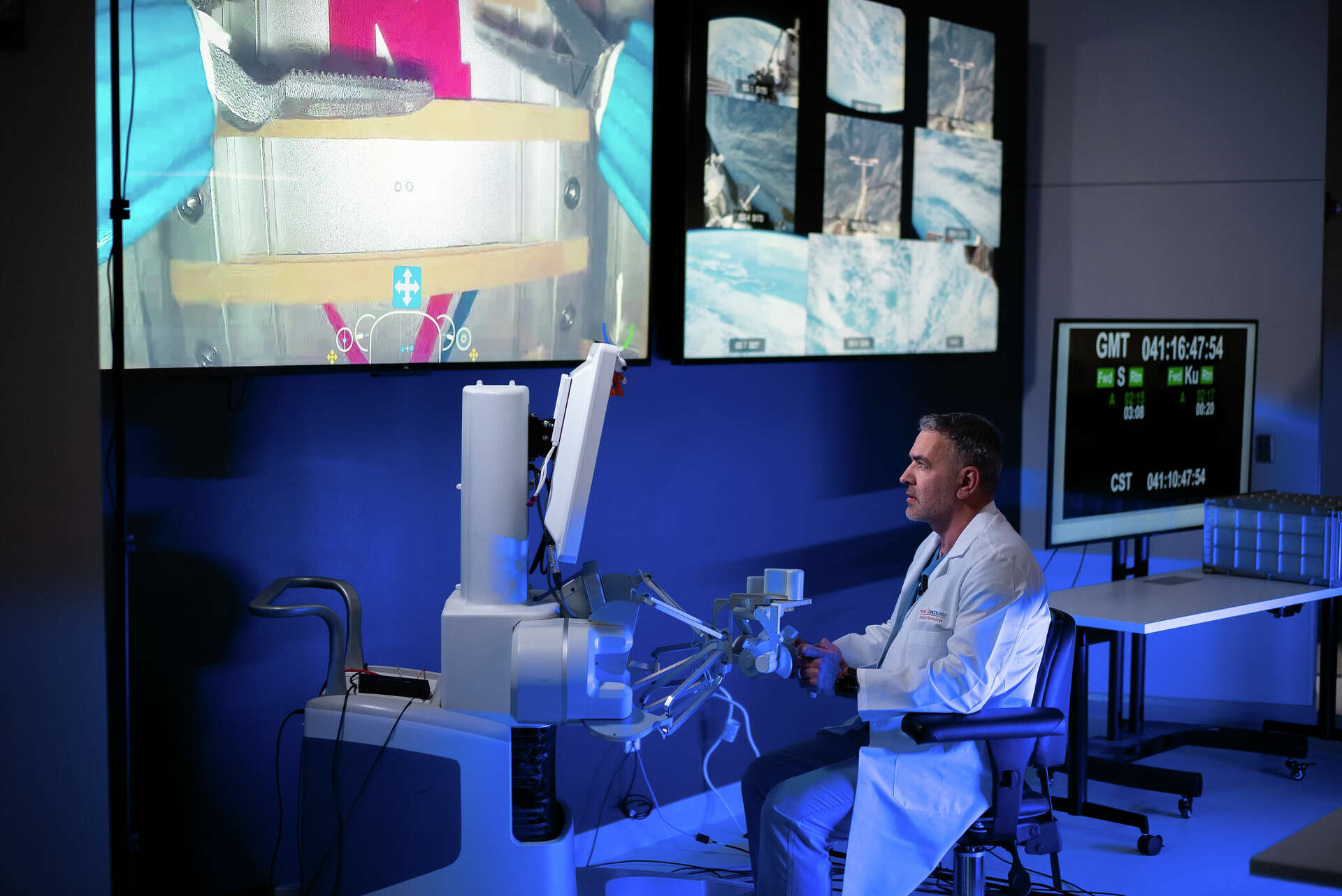 A Houston doctor is helping develop robots for remote space surgeries