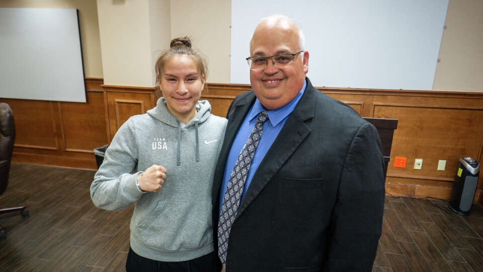 Photos: Laredo Federal Credit Union makes donation to Laredo's Olympic