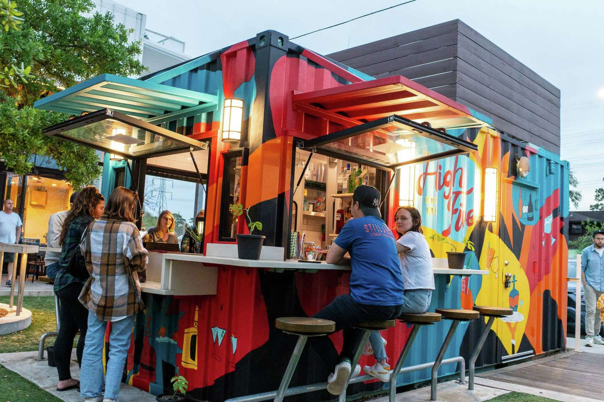 New Houston bar High Five Mini Bar opening in shipping container