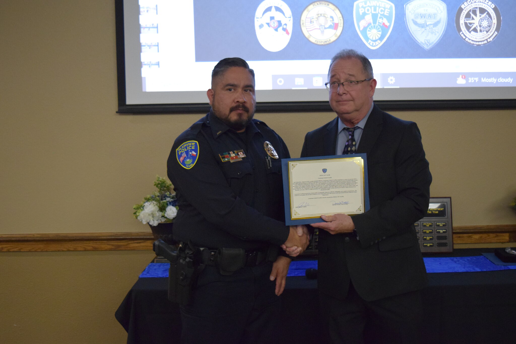 Plainview officers recognized for life-saving actions