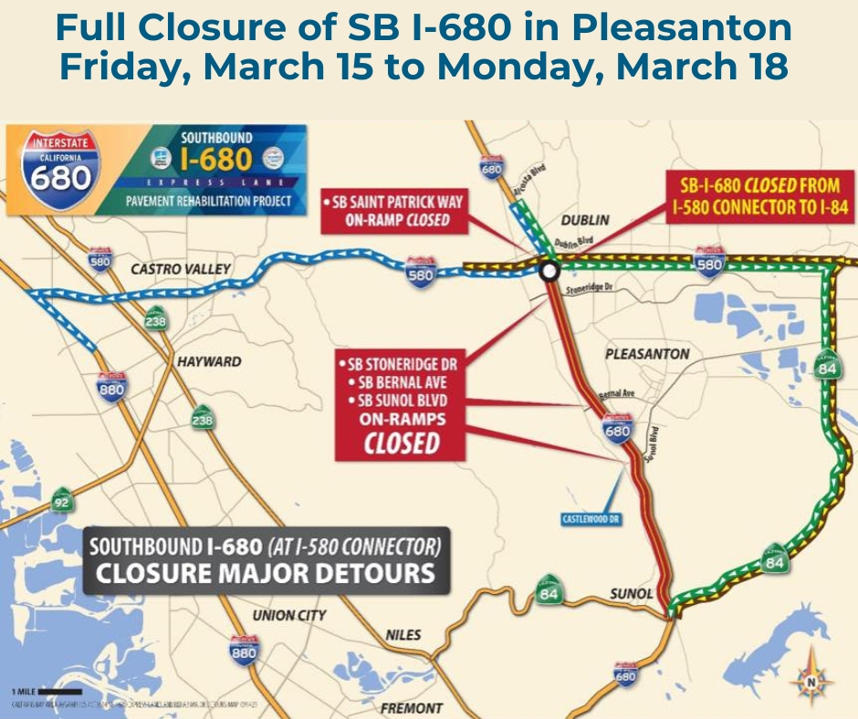 Closure coming to San Francisco Bay Area freeway this weekend