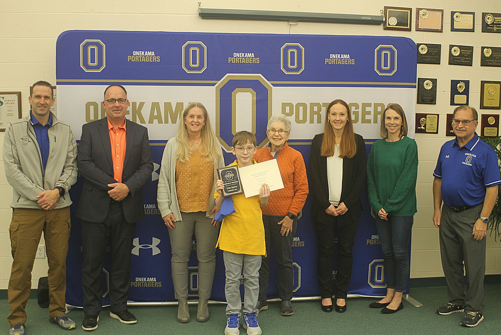 Onekama 4th grader named Student of the Month