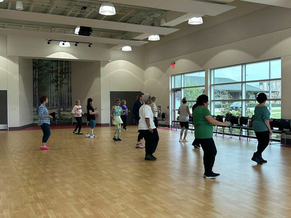 Senior center line dance instructor talks about the class
