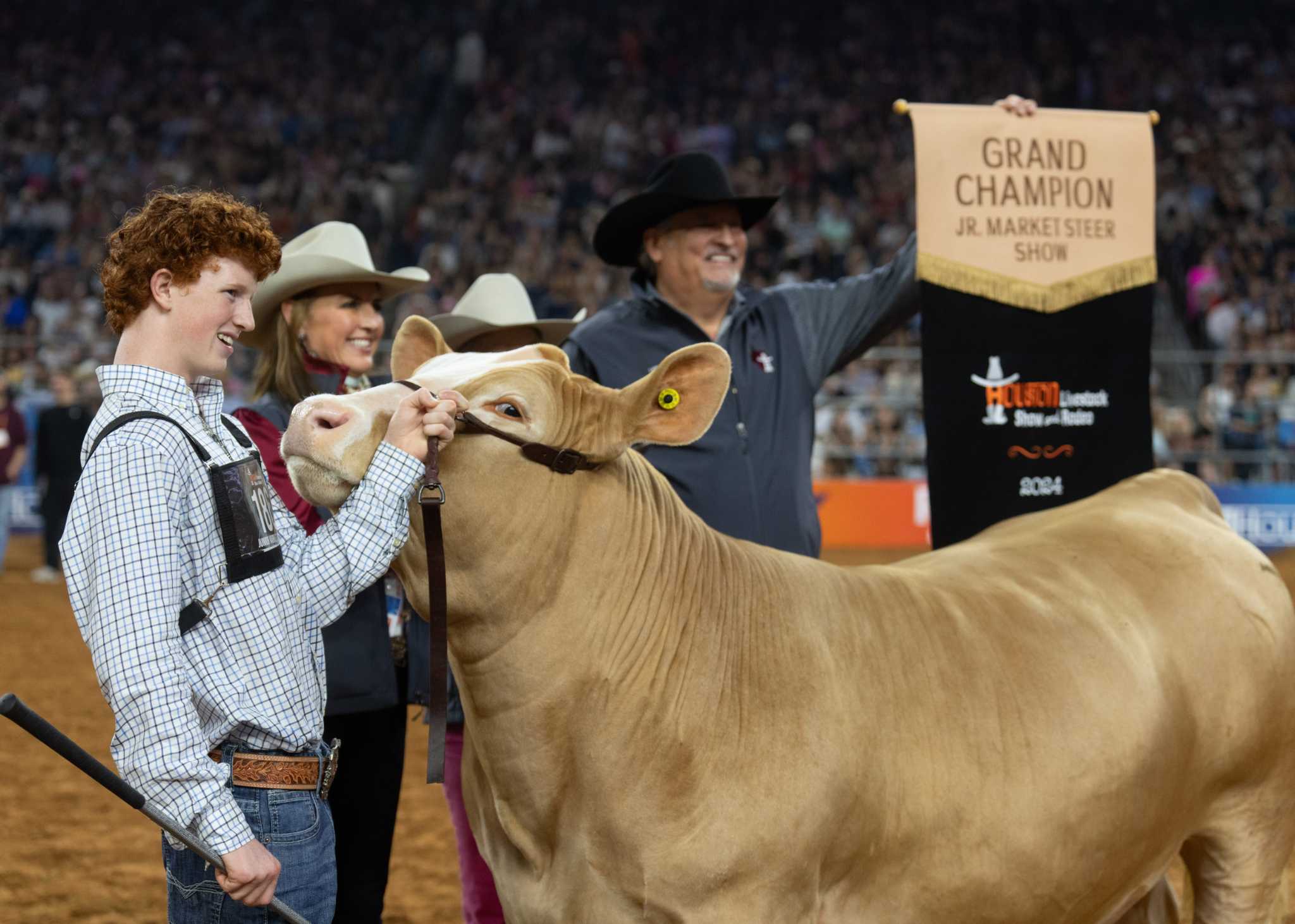 Woozy named 2024 Grand Champion Junior Market Steer at Houston Rodeo