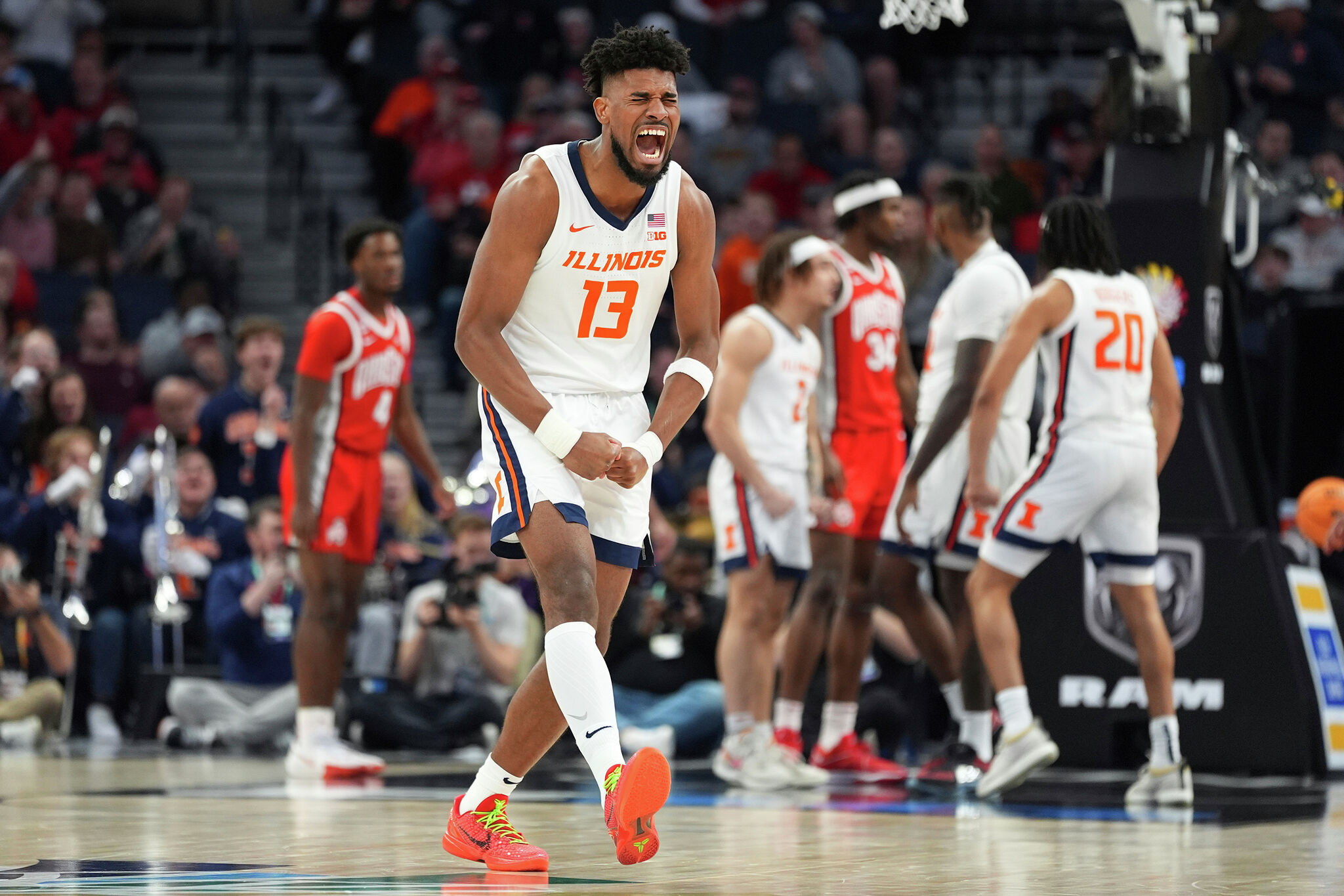 Illinois rallies from 10 down to beat OSU in Big 10 Tourney