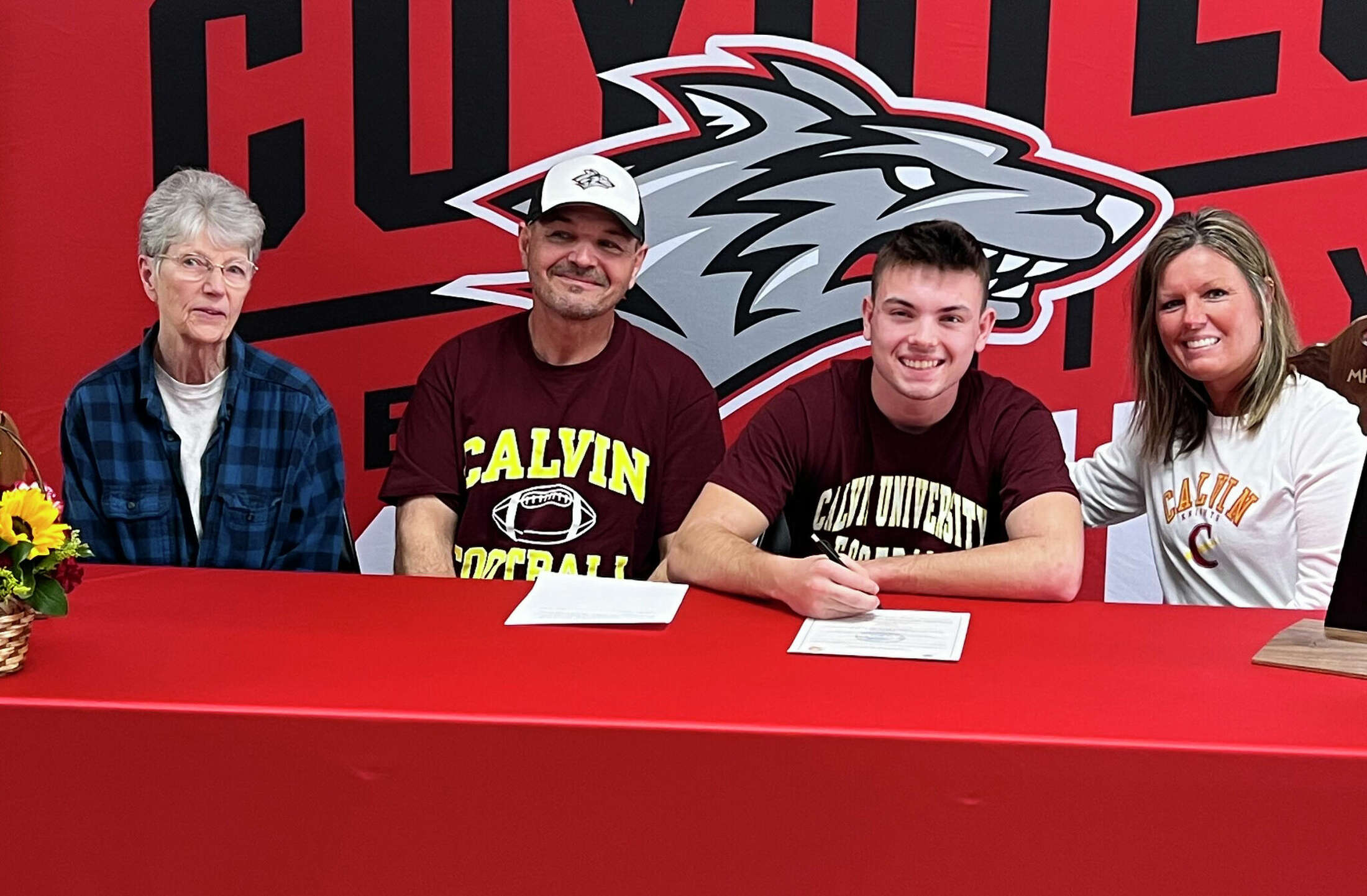 Zack Erickson signs his letter of intent