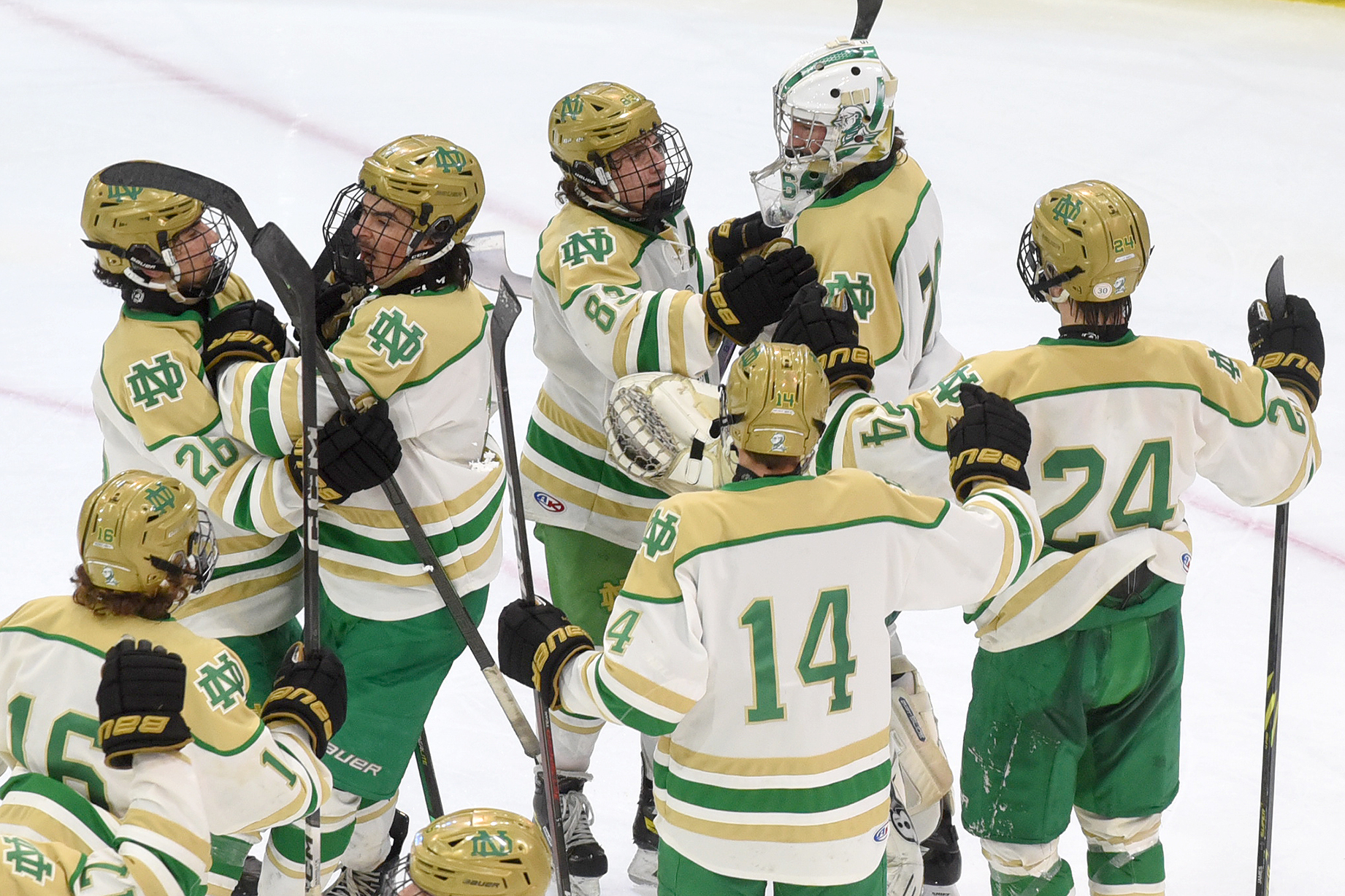 Notre Dame-West Haven rode unusual schedule to CIAC hockey final.