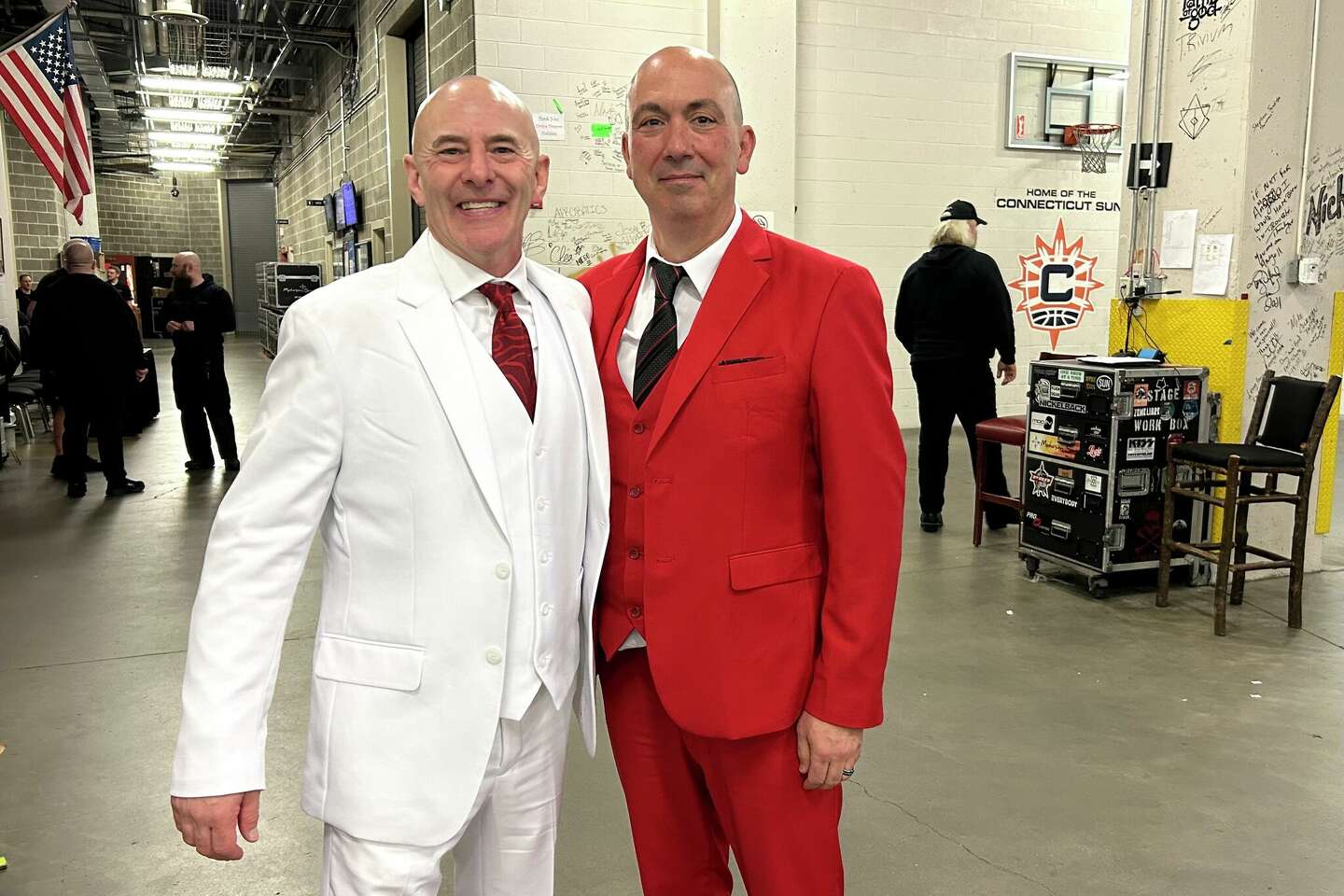 Why Somers coaches wore red and white suits for girls basketball final