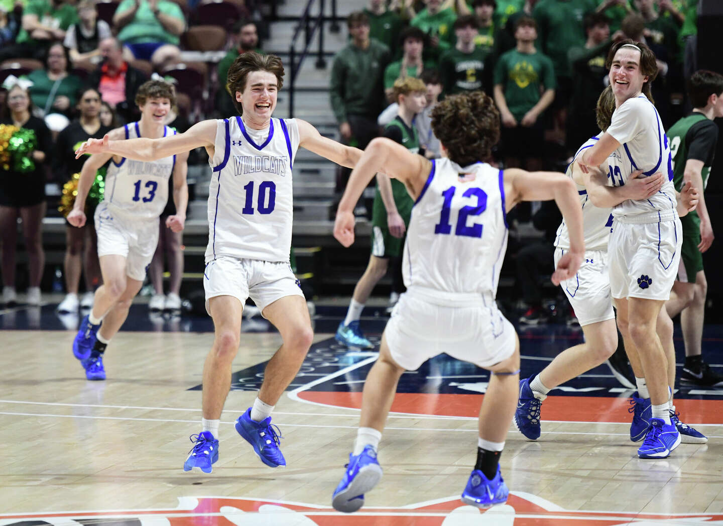 Old Lyme boys basketball beats Coventry for first CIAC championship.