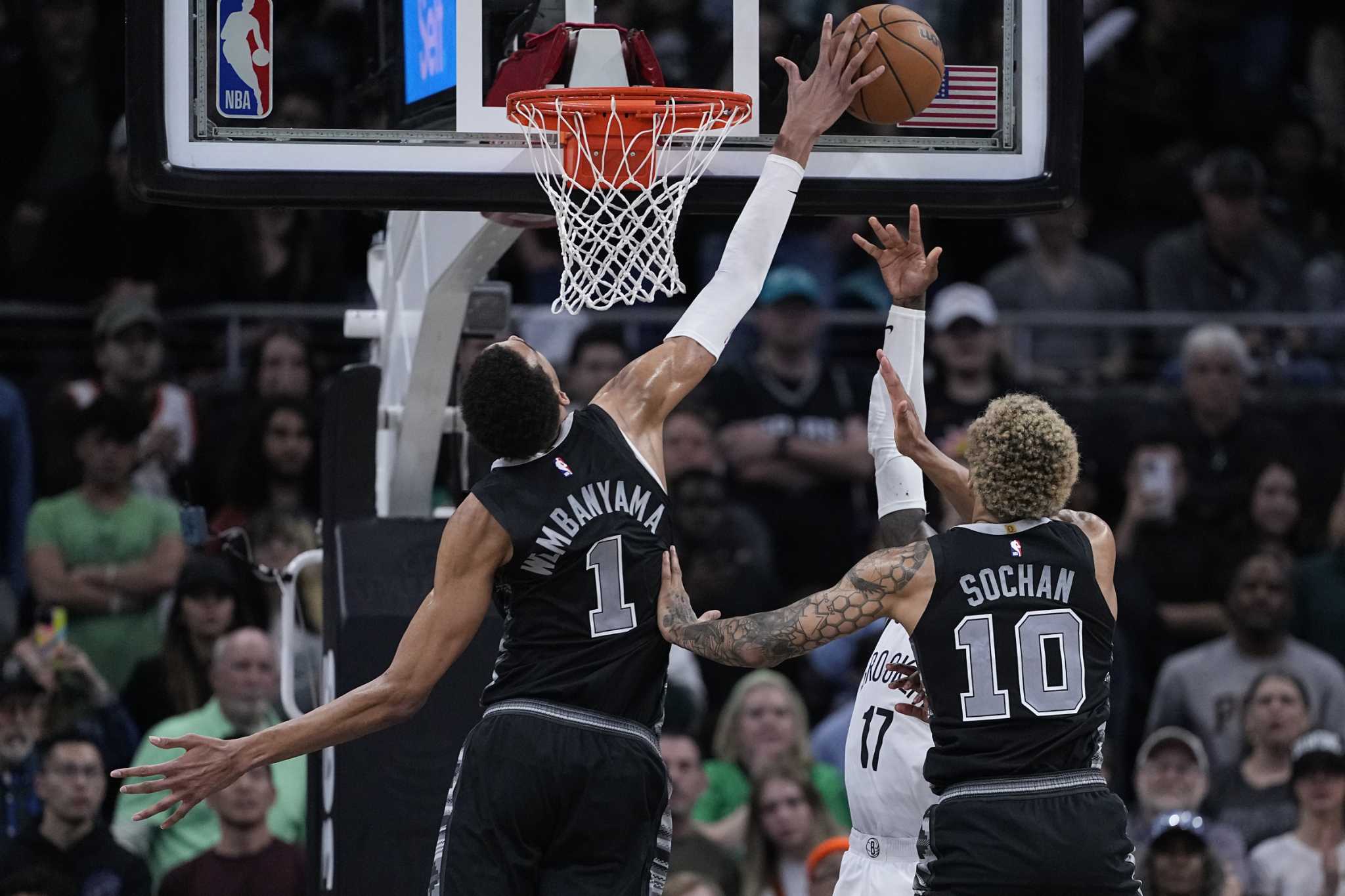 Wembanyama becomes first rookie to block 200 shots since Tim Duncan