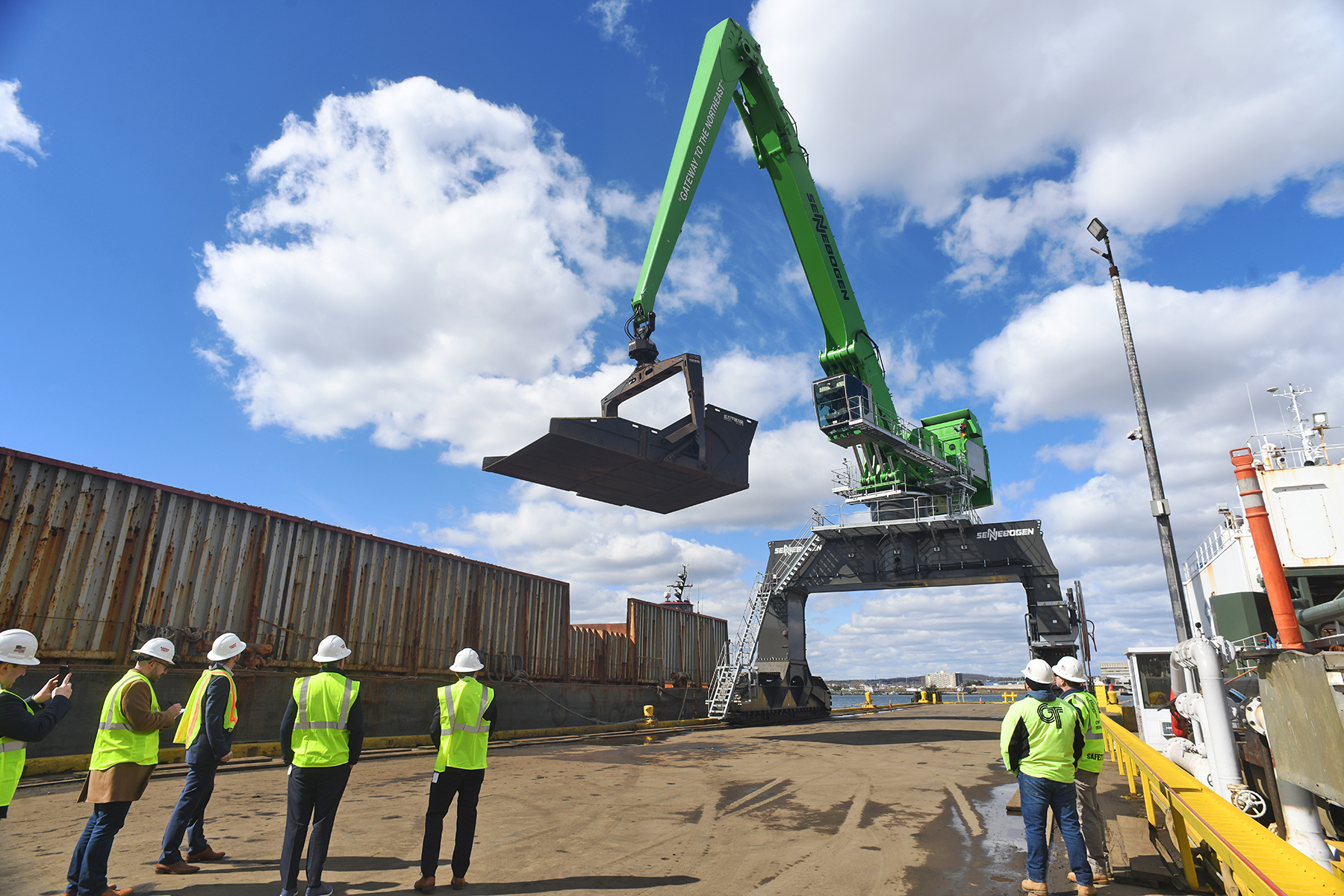 Here's why a 420-ton, all-electric moving machine is in New Haven