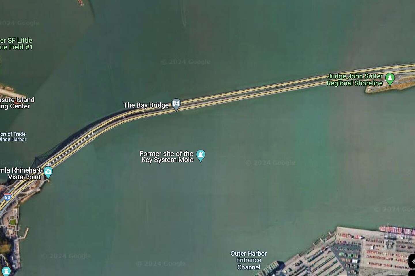 Mysterious mark under Bay Bridge reveals site of Bay Area disaster