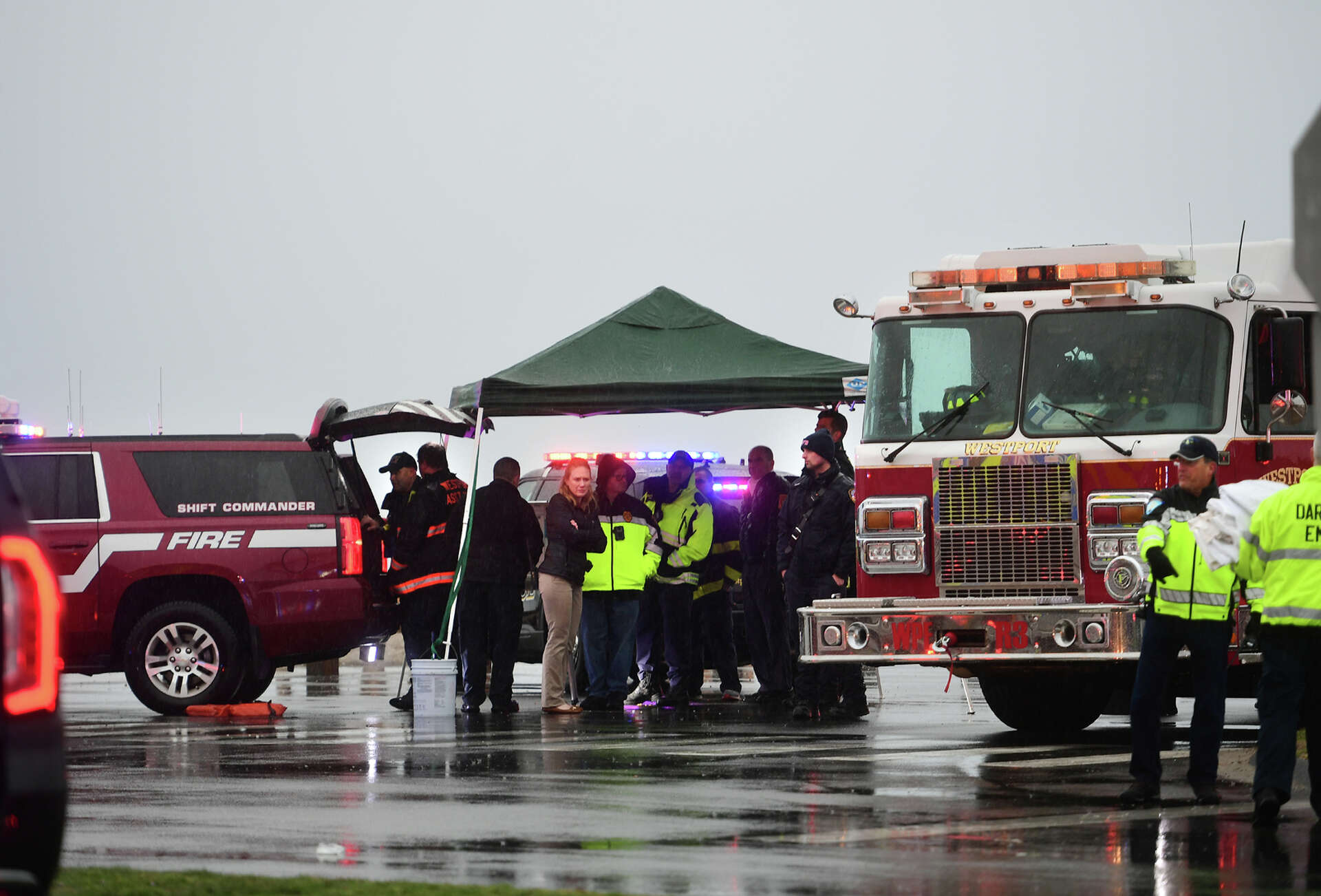 More than a dozen people rescued in rowing mishap in Westport