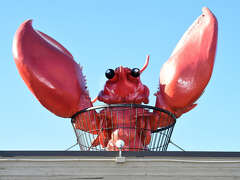 Chowder Pot III’s iconic 12-foot lobster statue sells for almost $7K